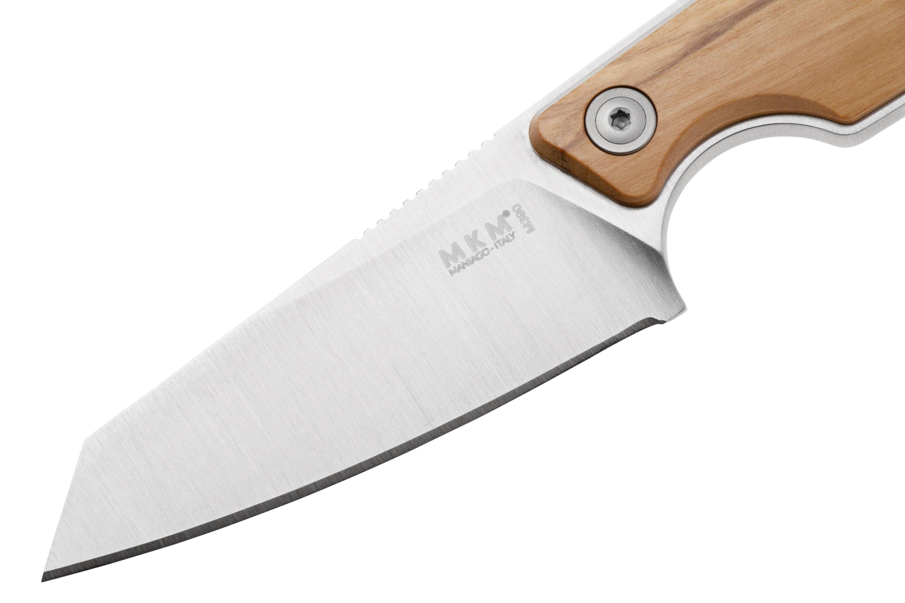 MKM Makro 2 Sheepfoot MK-MA02-O Olive Wood, feststehendes Messer ...