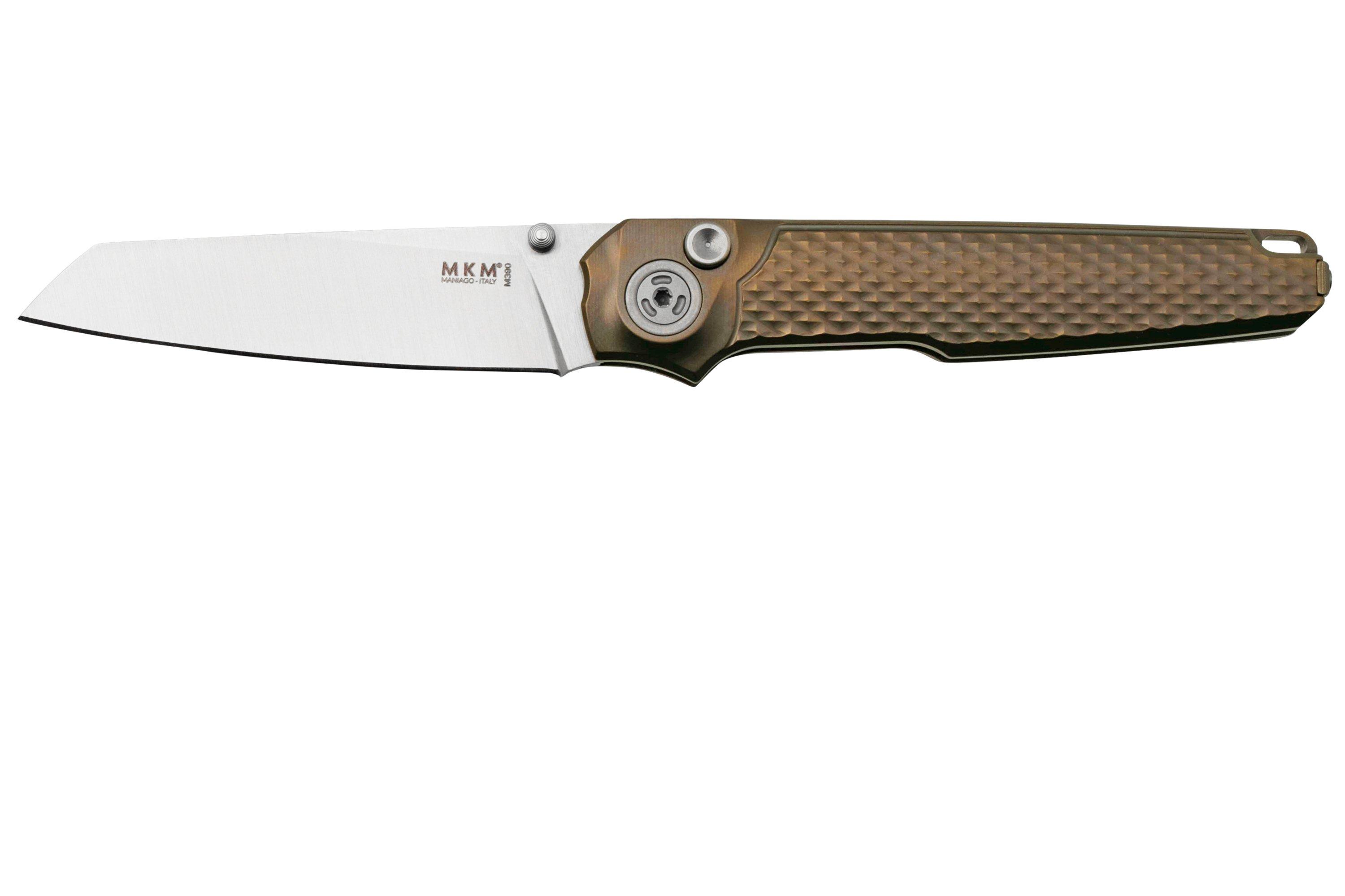 MKM Miura Bronze Titanium, Satin MI-TBR pocket knife, Simone Tonolli ...