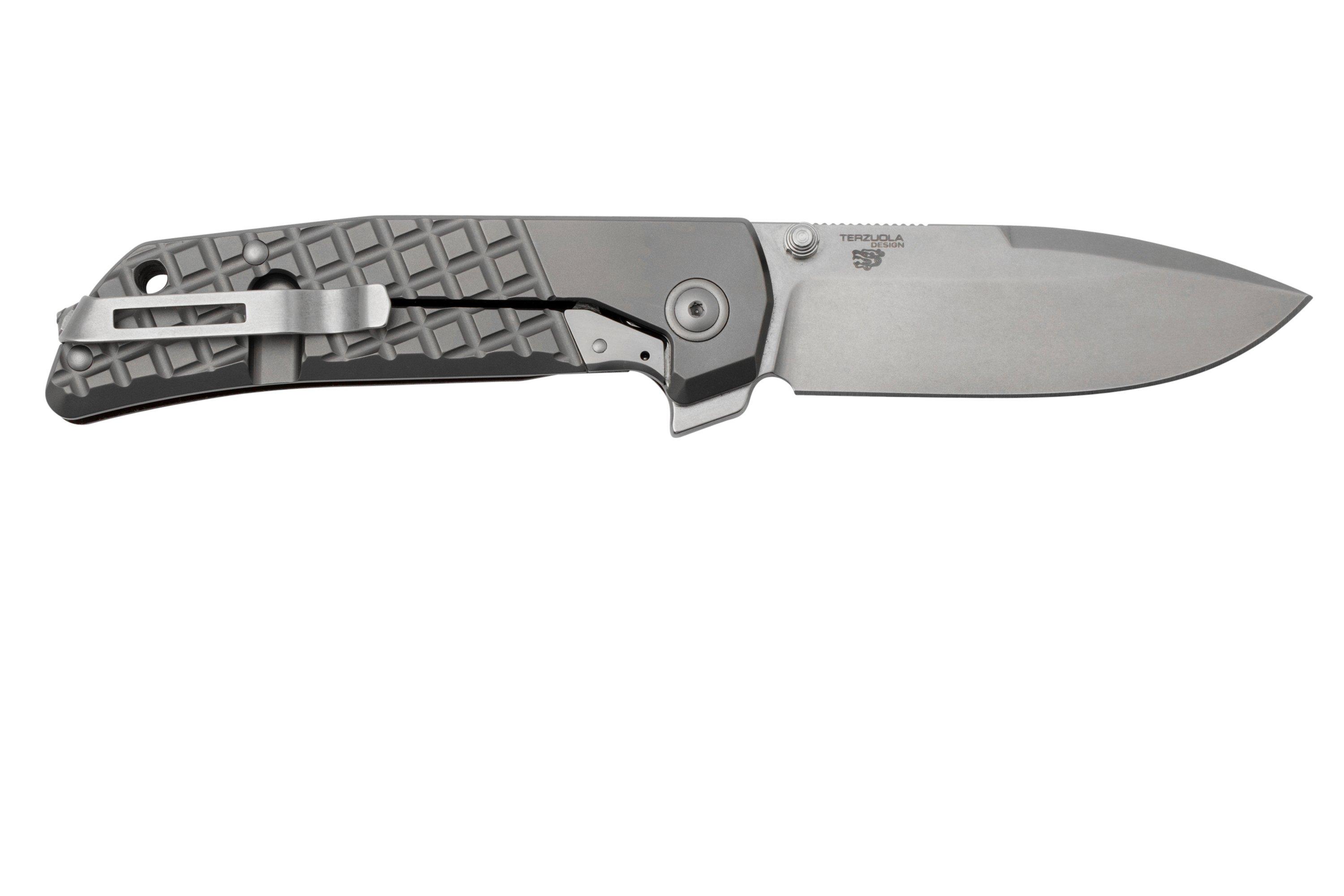 MKM Maximo MM-BUCT Burgundy Canvas Micarta pocket knife, Bob Terzuola ...