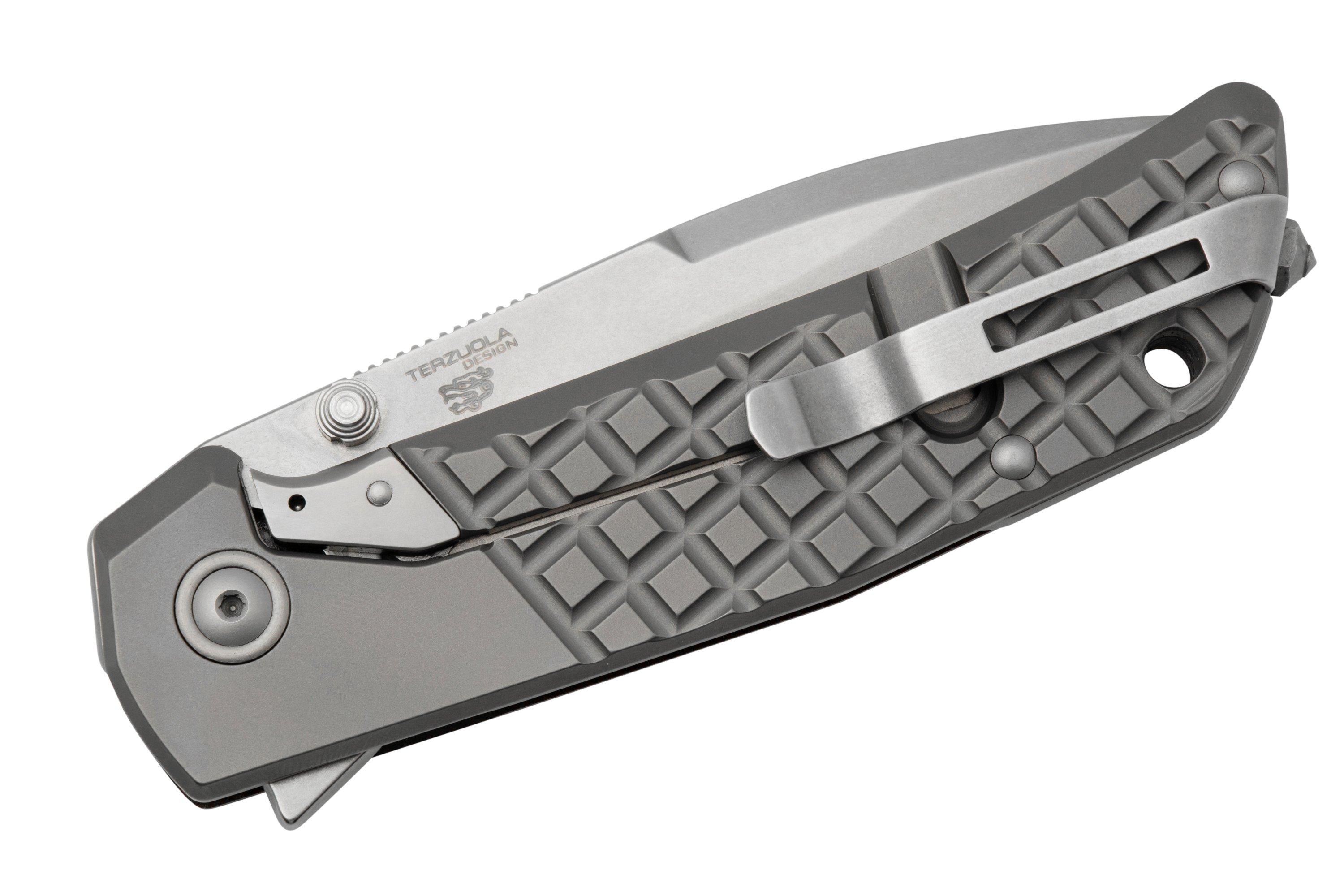 MKM Maximo MM-BUCT Burgundy Canvas Micarta pocket knife, Bob Terzuola ...