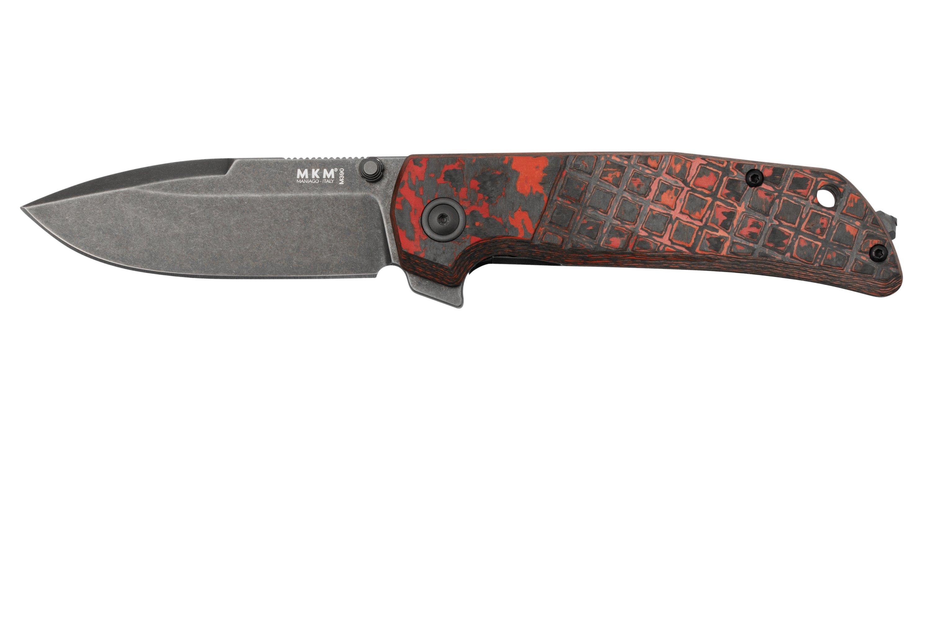 MKM Maximo MM-FCLTD Lava Flow Carbon fibre pocket knife, Bob Terzuola design | Advantageously ...