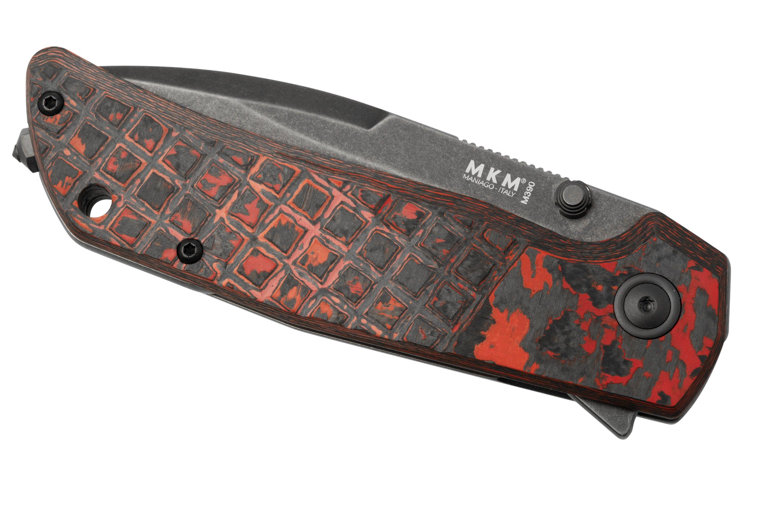 MKM Maximo MM-FCLTD Lava Flow Carbon fibre pocket knife, Bob Terzuola ...