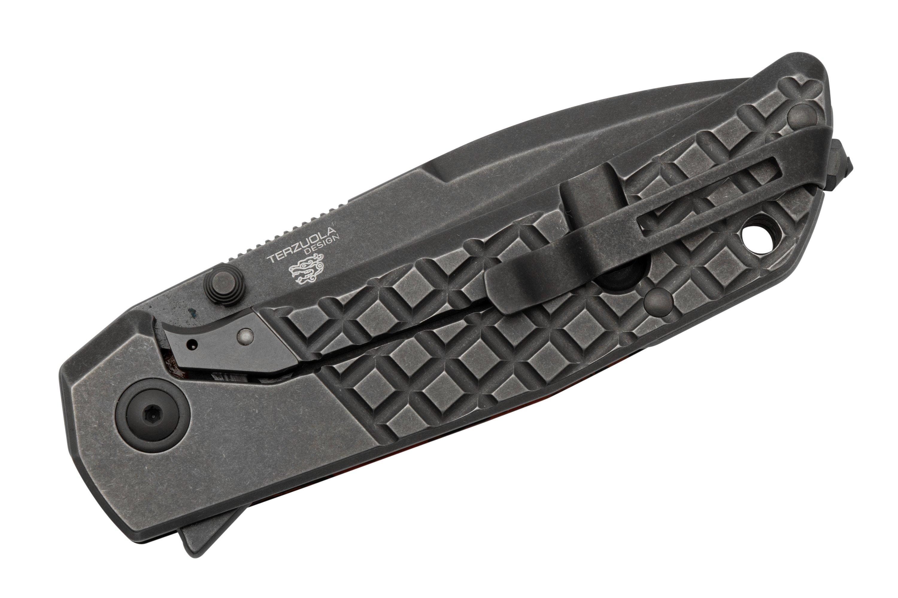 MKM Maximo MM-FCLTD Lava Flow Carbon fibre pocket knife, Bob Terzuola ...