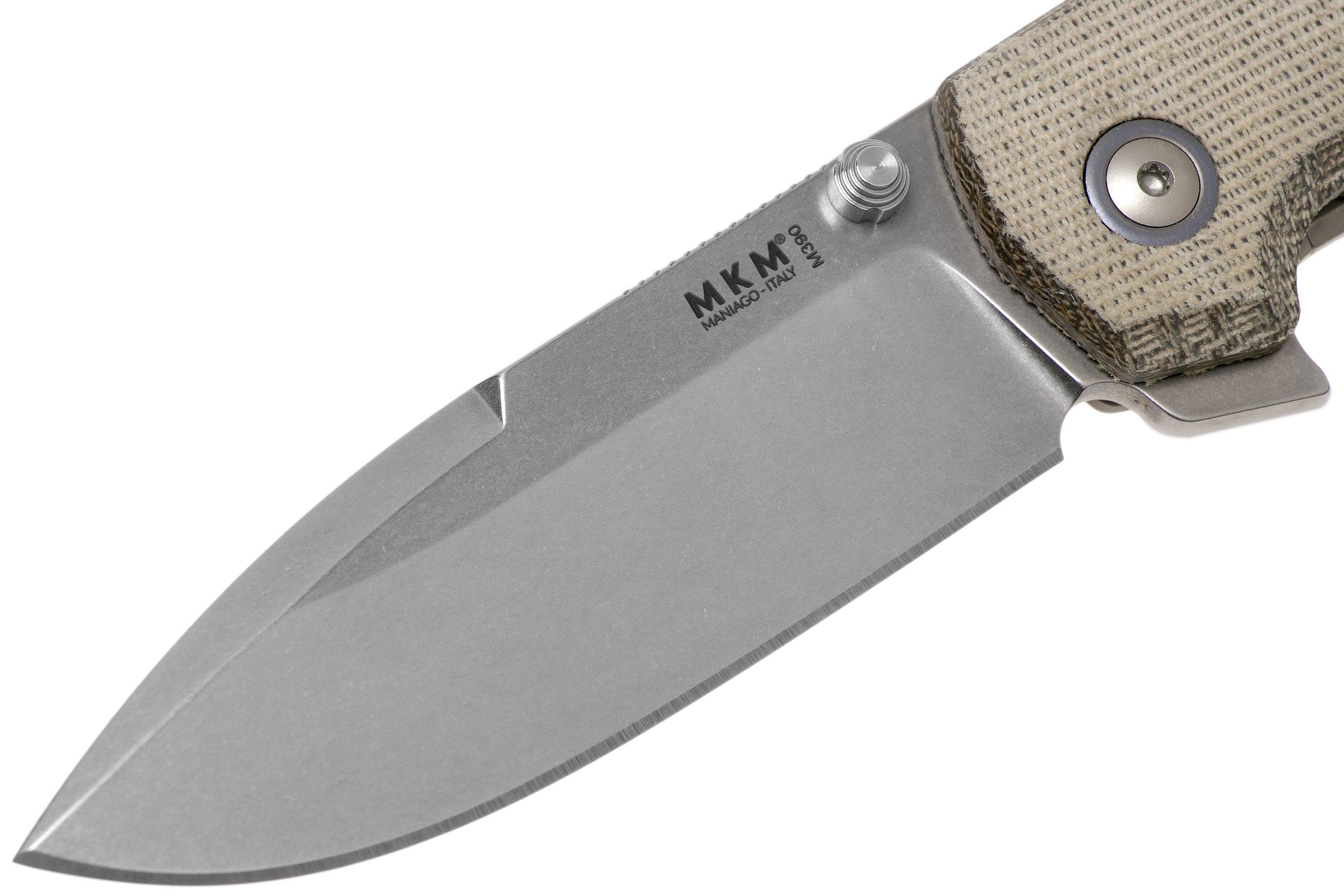 MKM Maximo MM-GCT Green Canvas Micarta pocket knife, Bob Terzuola ...