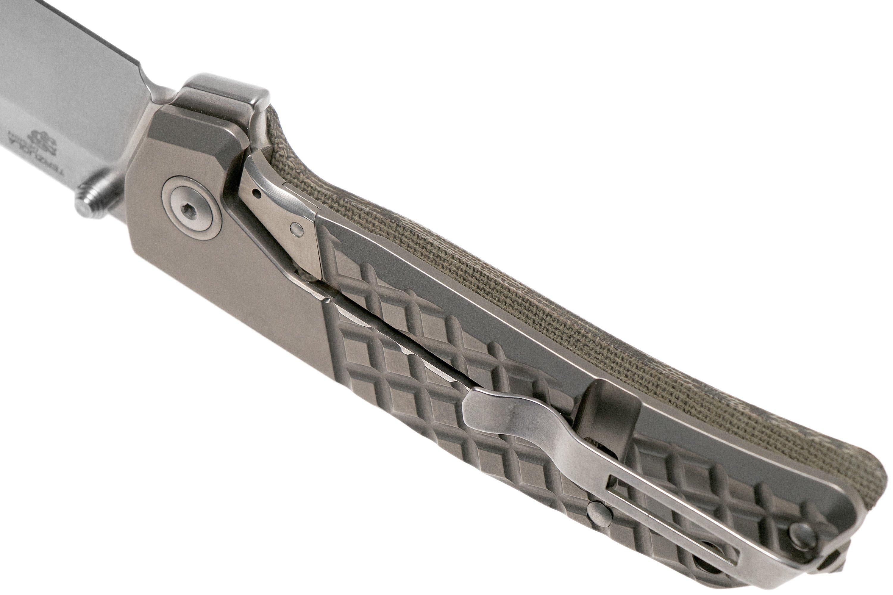 MKM Maximo MM-GCT Green Canvas Micarta pocket knife, Bob Terzuola ...