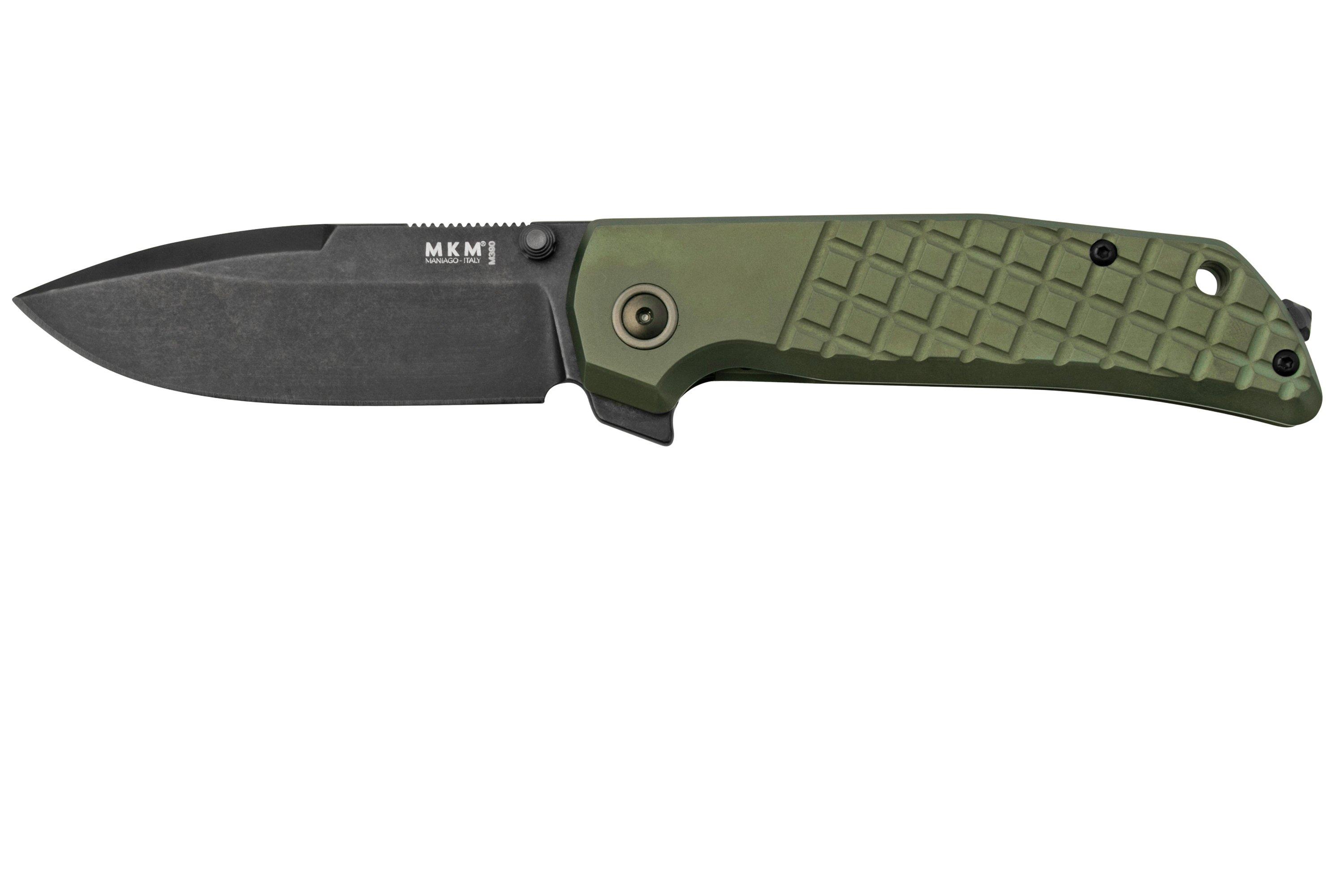 MKM Maximo MM-TGRD Green Anodized Titanium pocket knife, Bob Terzuola ...