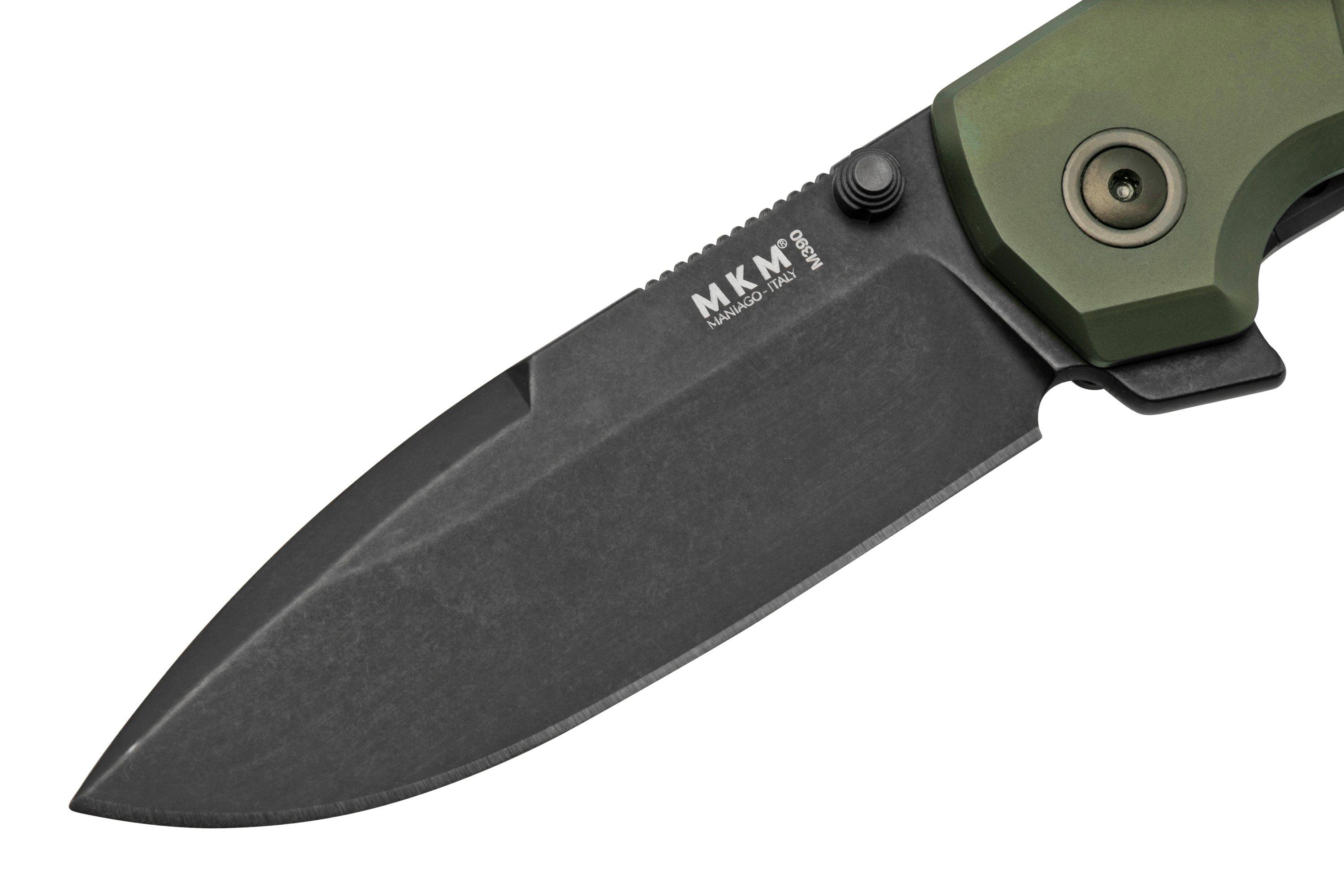 MKM Maximo MM-TGRD Green Anodized Titanium pocket knife, Bob Terzuola ...