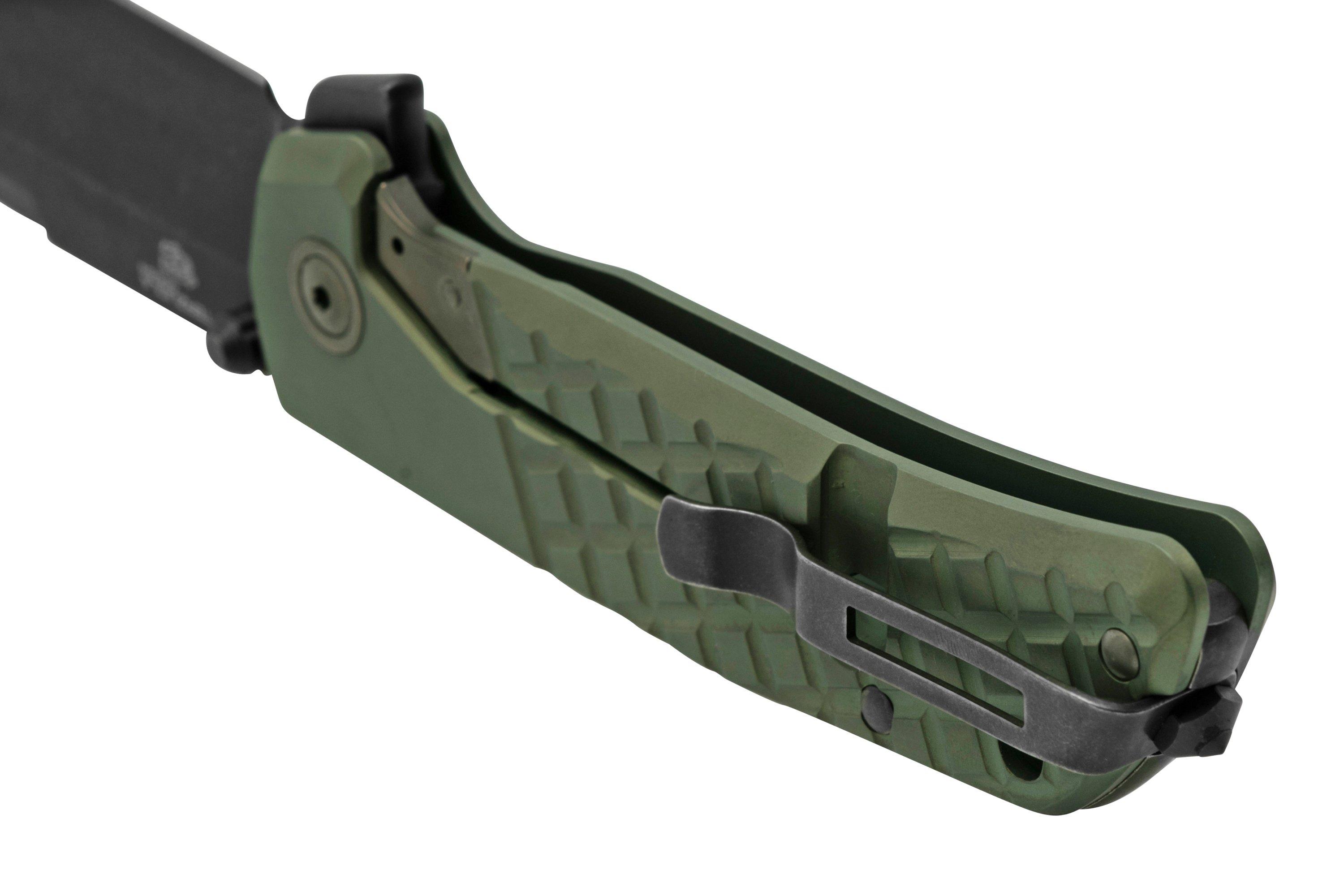 MKM Maximo MM-TGRD Green Anodized Titanium pocket knife, Bob Terzuola ...