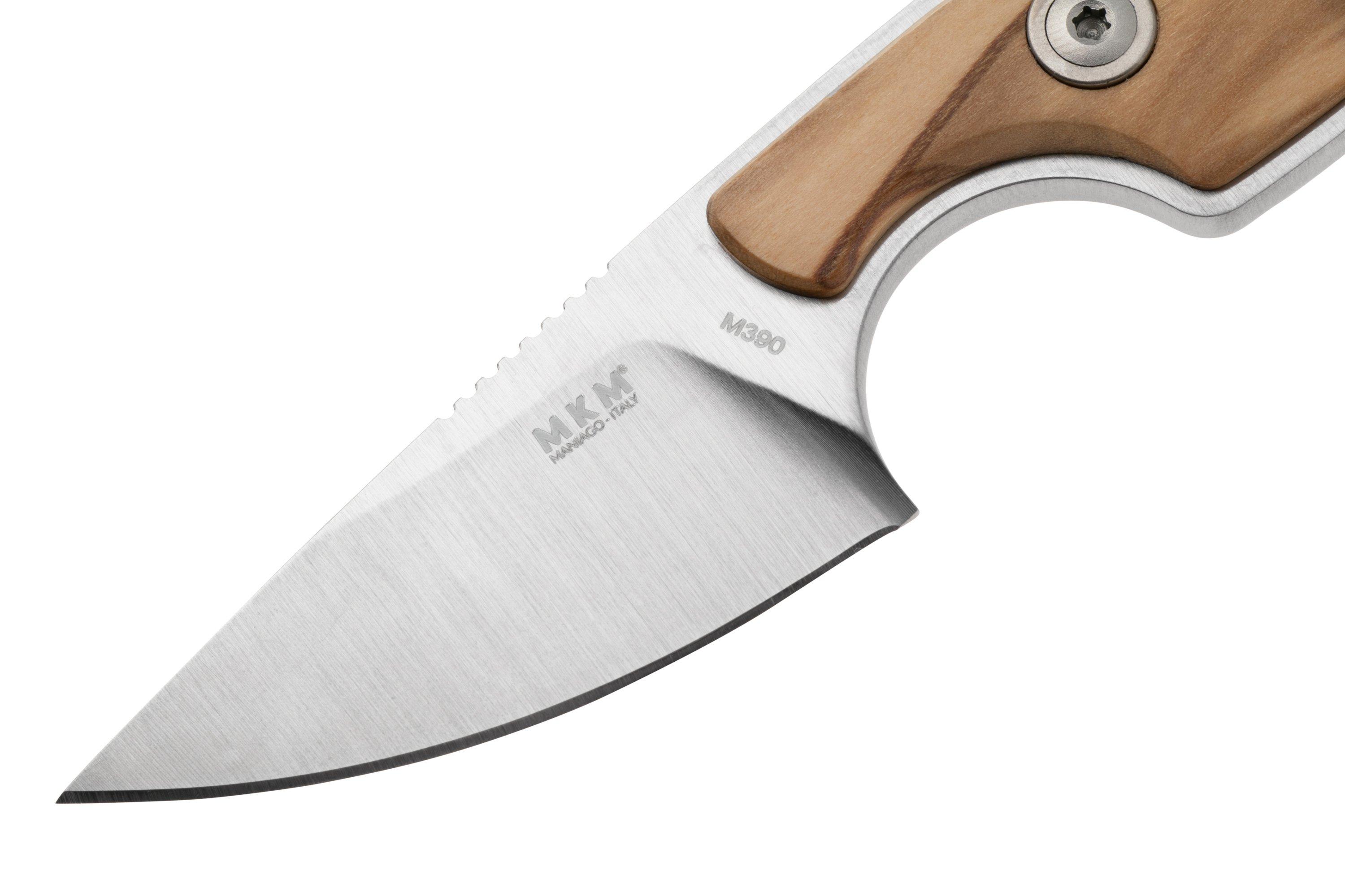 MKM Mikro 1 MK-MR01-O Olive Wood neck knife, Jesper Voxnaes design ...