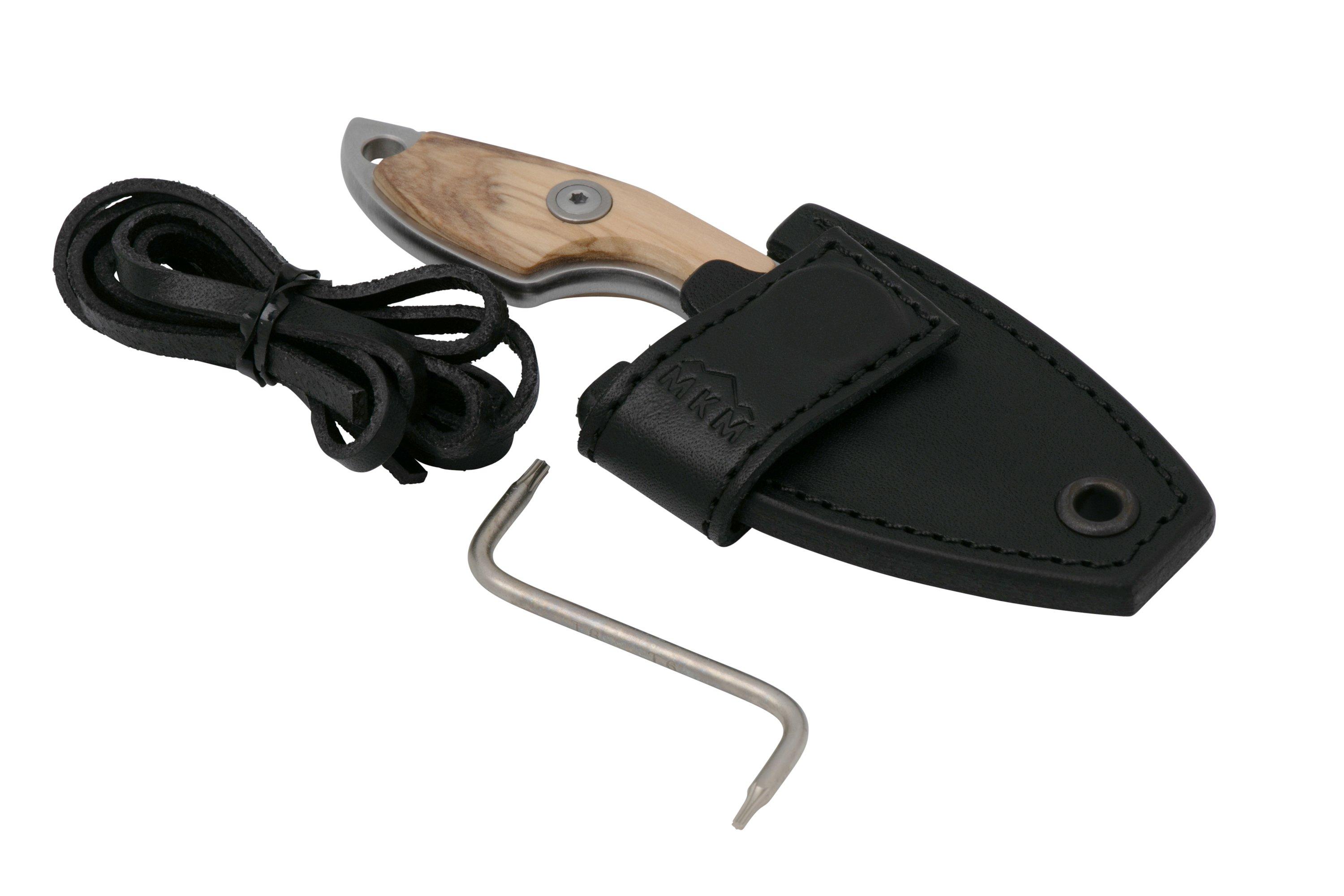 MKM Mikro 1 MK-MR01-O Olive Wood neck knife, Jesper Voxnaes design ...