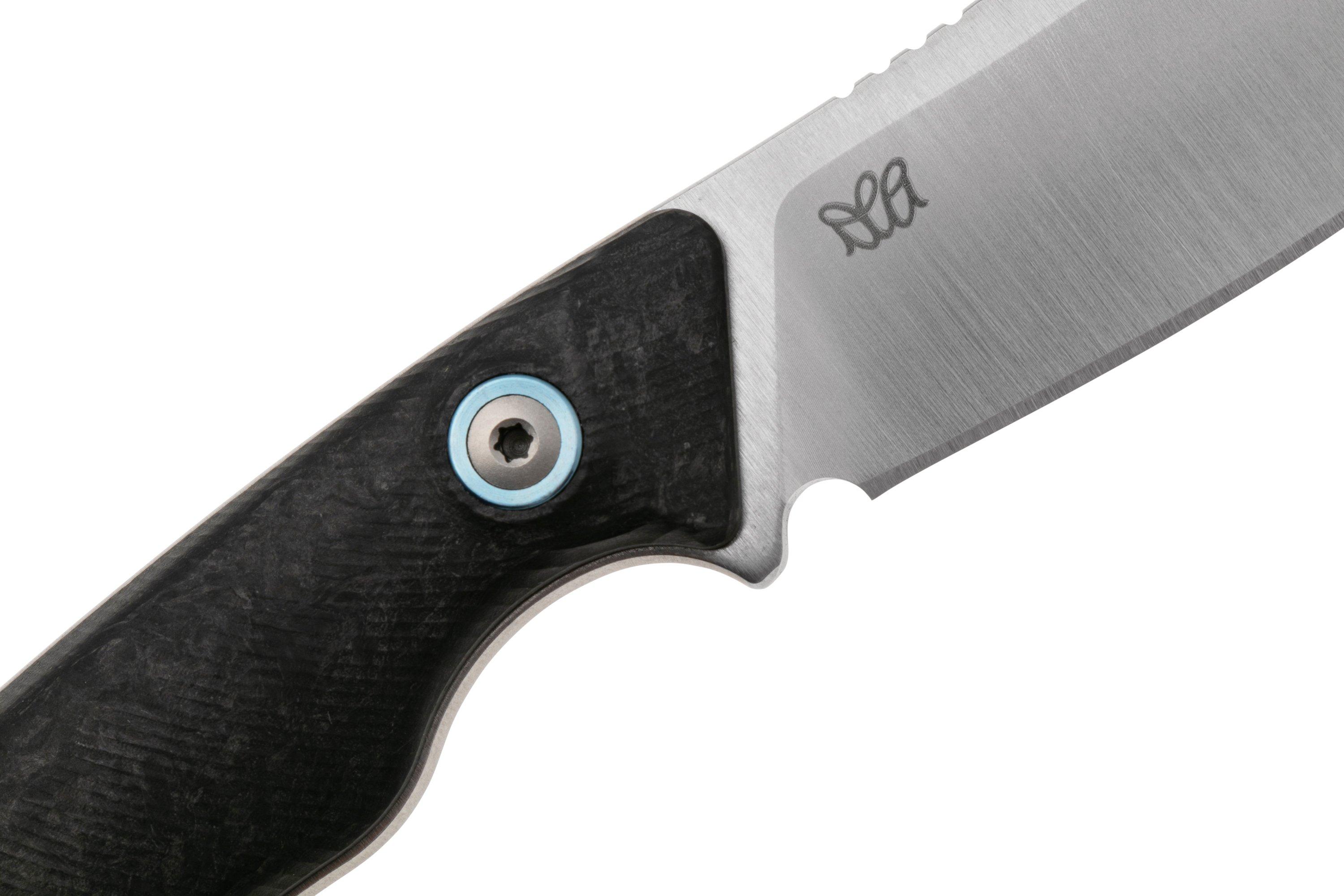 MKM Pocket Tango 1 Nessmuk PT1-CF Carbon Fiber fixed knife, David C ...