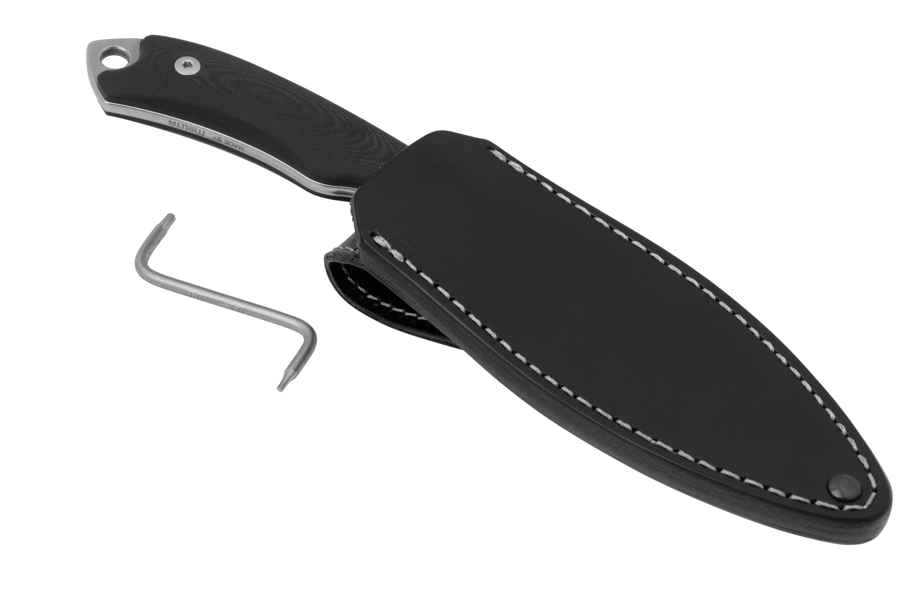 MKM Pocket Tango 1 Nessmuk PT1-GBK Black G10 feststehendes Messer ...