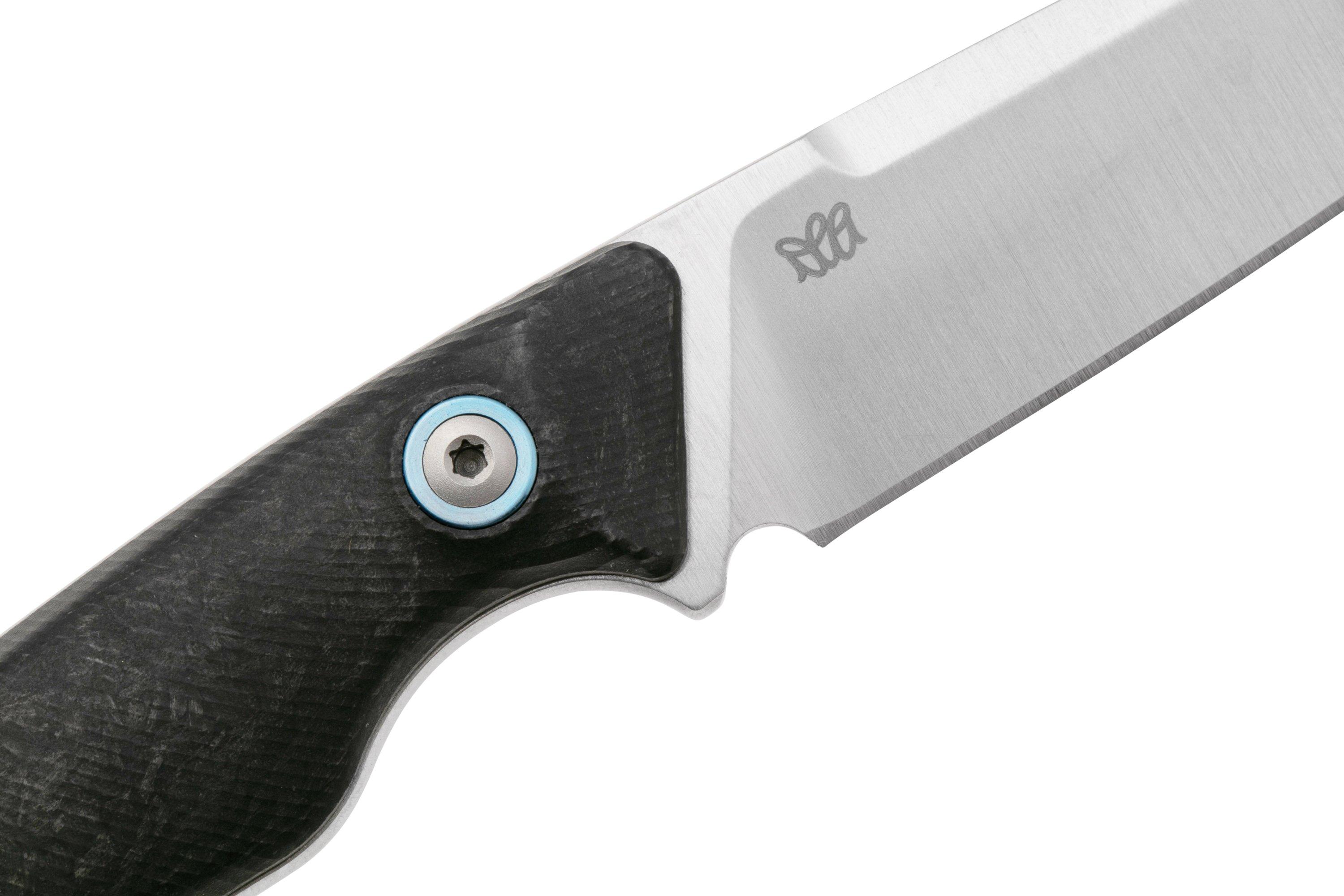 MKM Pocket Tango 2 Lambsfoot PT2-CF Carbon Fiber fixed knife, David C ...