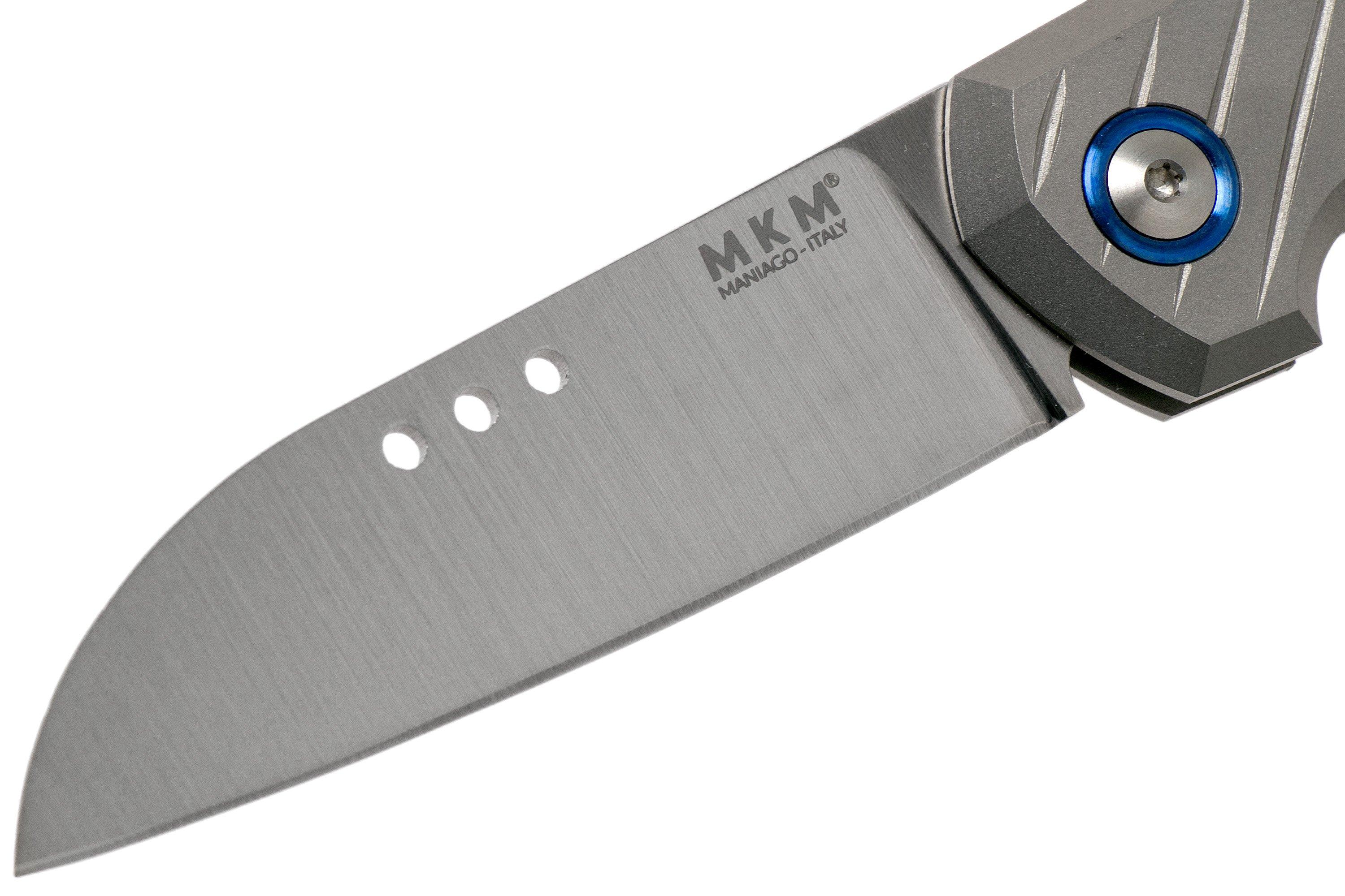 MKM Root RT-NCT Titanium Natural Canvas Micarta pocket knife, Jens Anso ...