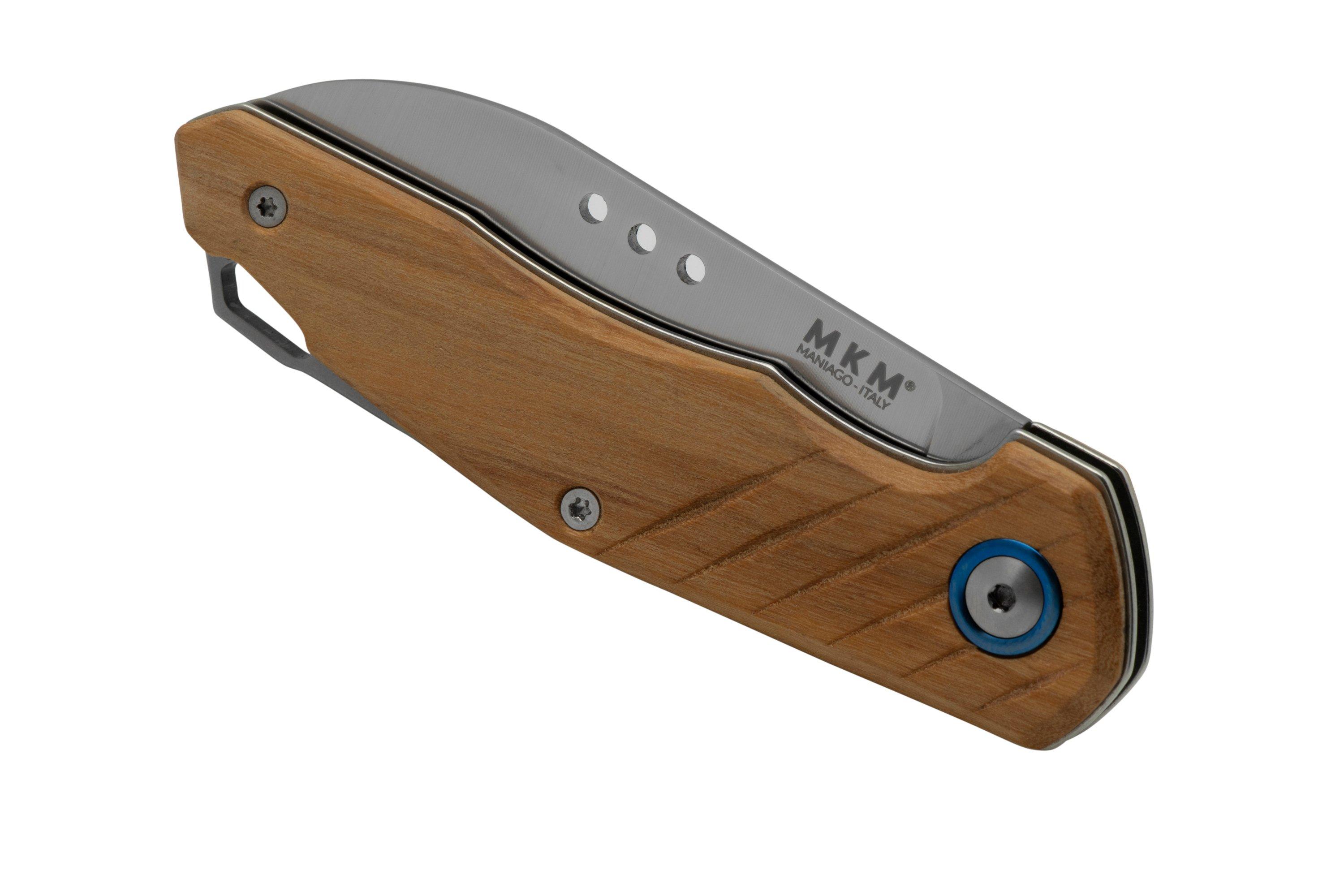 MKM Root RT-O Satin Olive Wood pocket knife, Jens Anso design ...