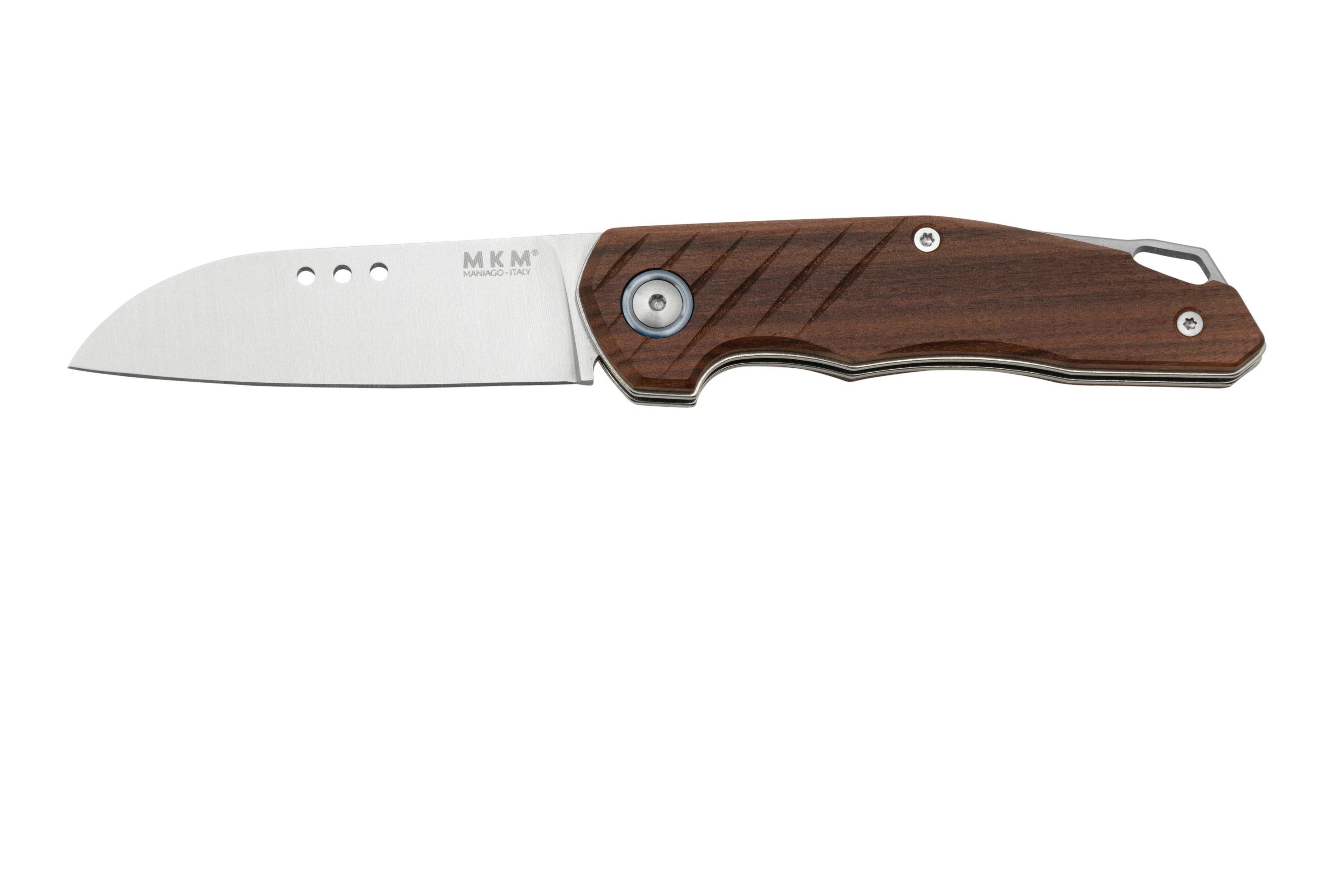 MKM Root RT-S Satin Santos Wood pocket knife, Jens Anso design ...