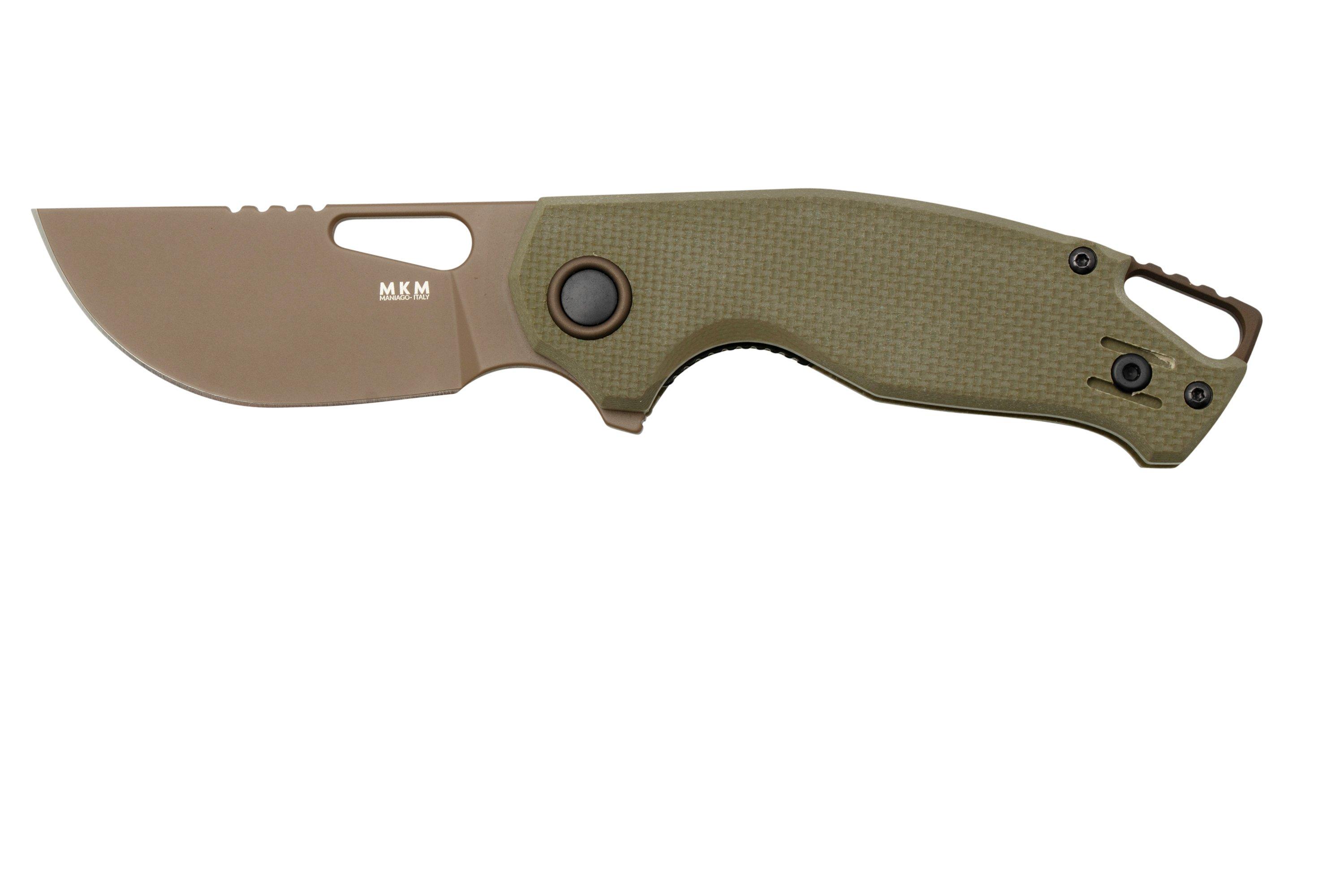 MKM Vincent VCN-GGC Coyote Brown PVD N690CO, OD Green G10, Coyote Brown ...