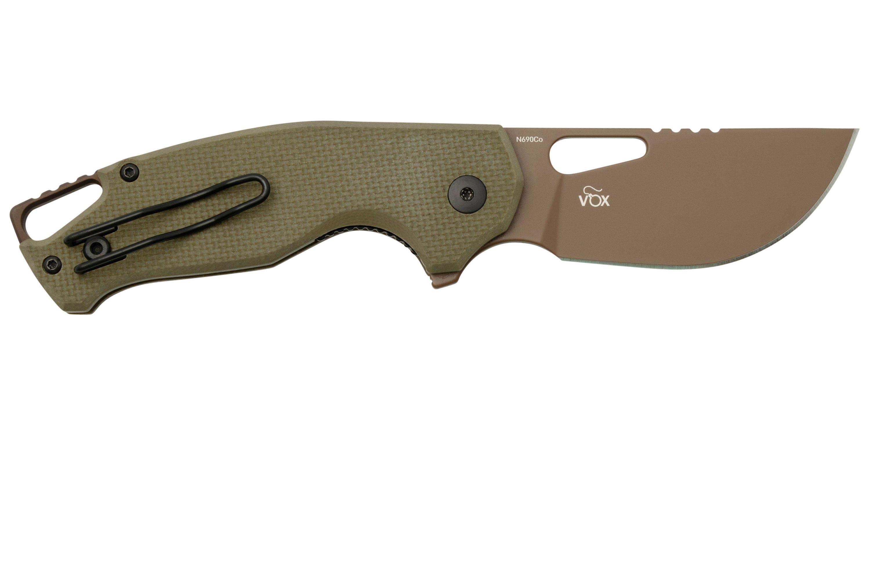 MKM Vincent VCN-GGC Coyote Brown PVD N690CO, OD Green G10, Coyote Brown ...