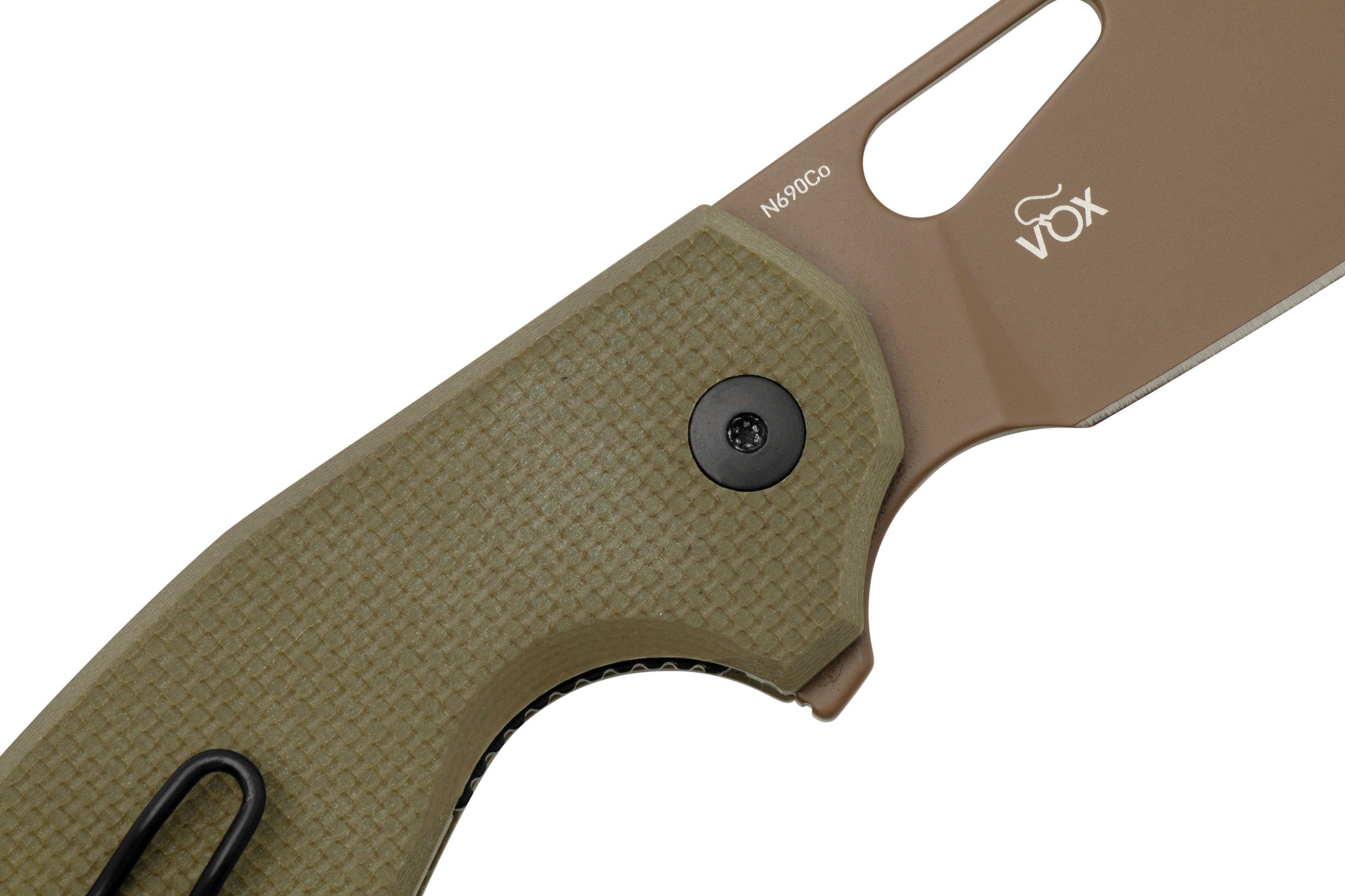 MKM Vincent VCN-GGC Coyote Brown PVD N690CO, OD Green G10, Coyote Brown ...