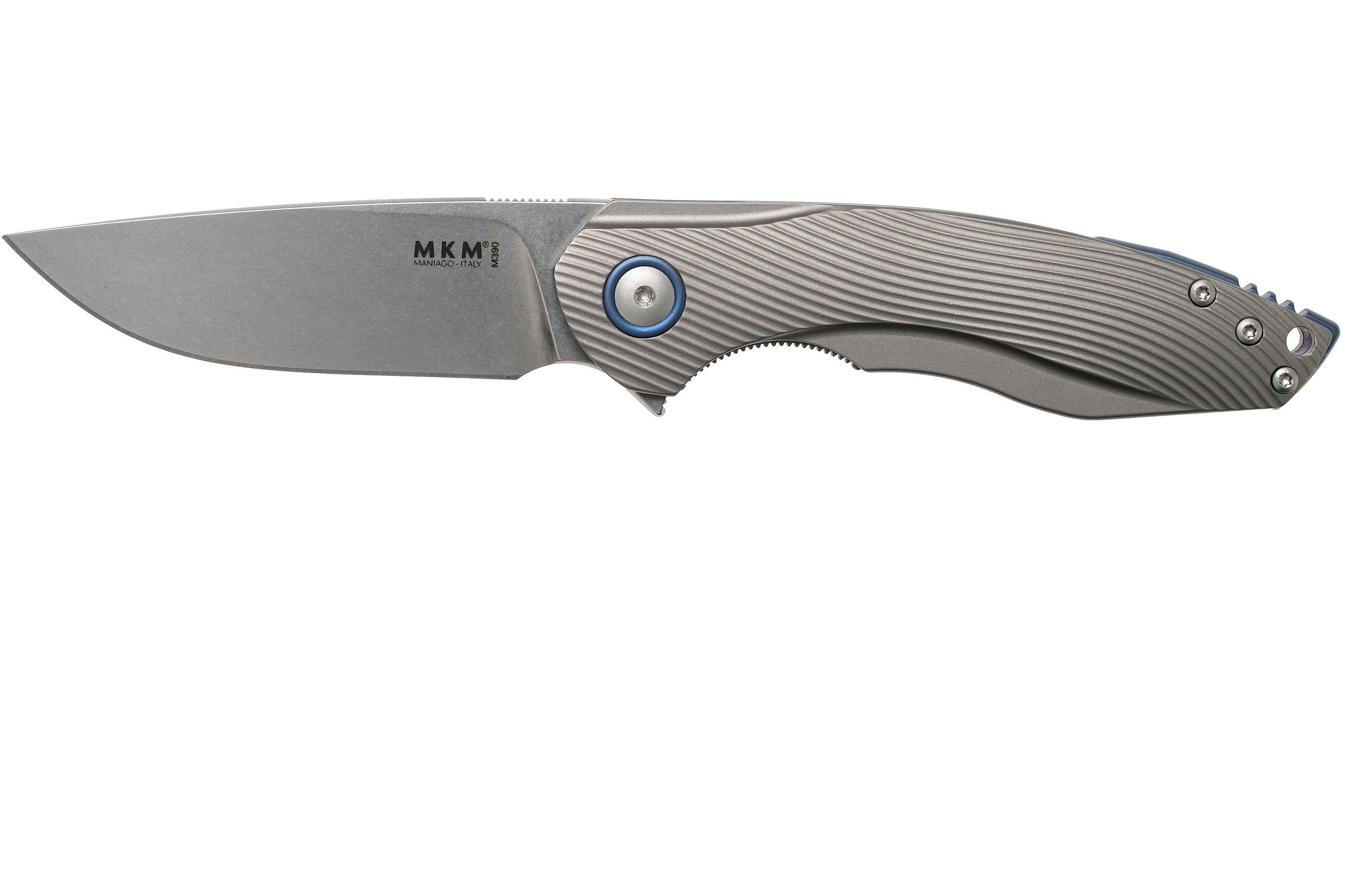 MKM Timavo VP02-T3 Titanium 3D Milled pocket knife, Voxnaes design ...