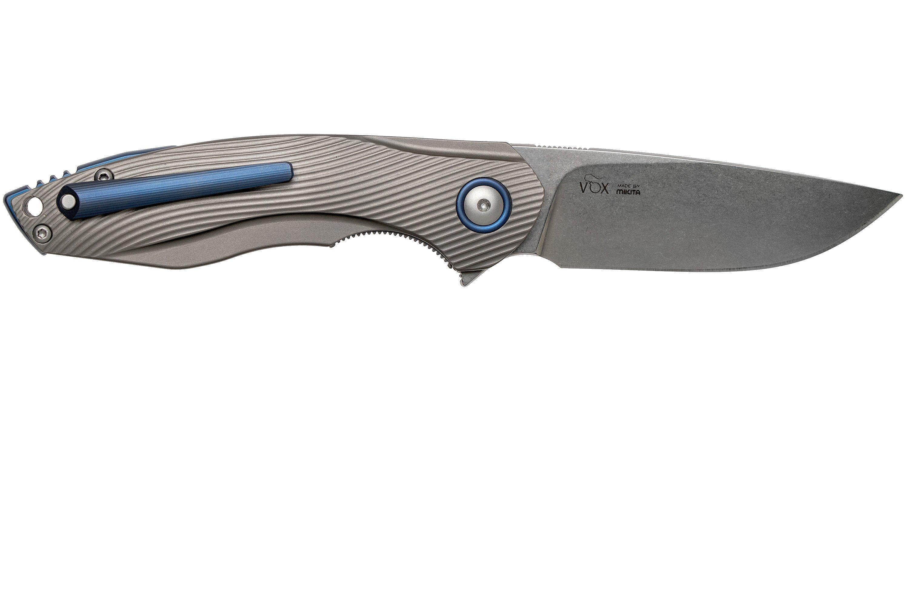 MKM Timavo VP02-T3 Titanium 3D Milled pocket knife, Voxnaes design ...