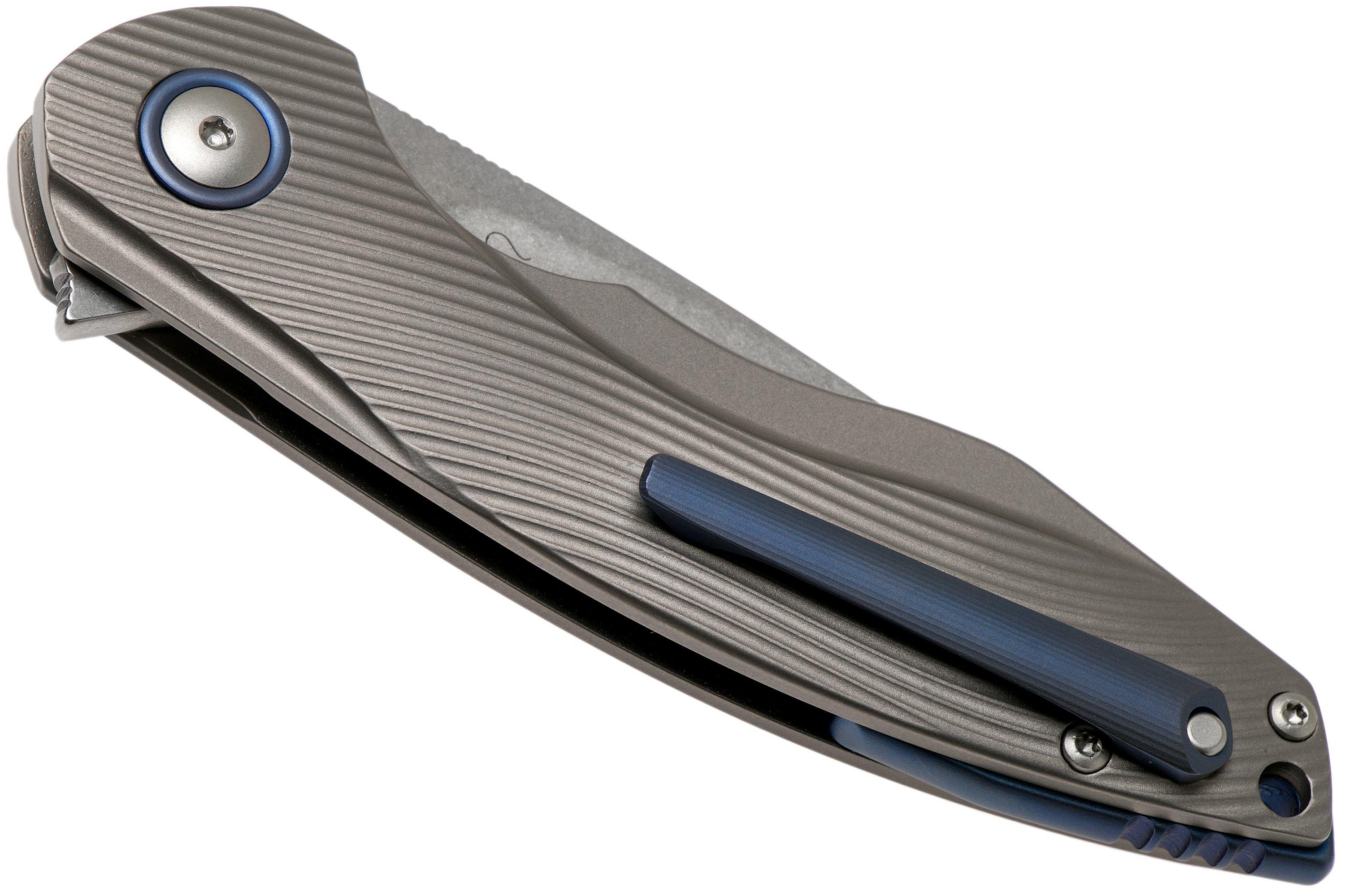 MKM Timavo VP02-T3 Titanium 3D Milled pocket knife, Voxnaes design ...