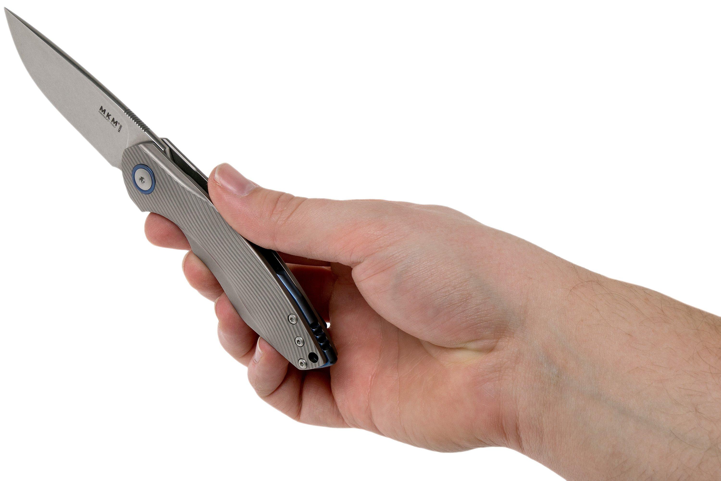 MKM Timavo VP02-T3 Titanium 3D Milled pocket knife, Voxnaes design ...