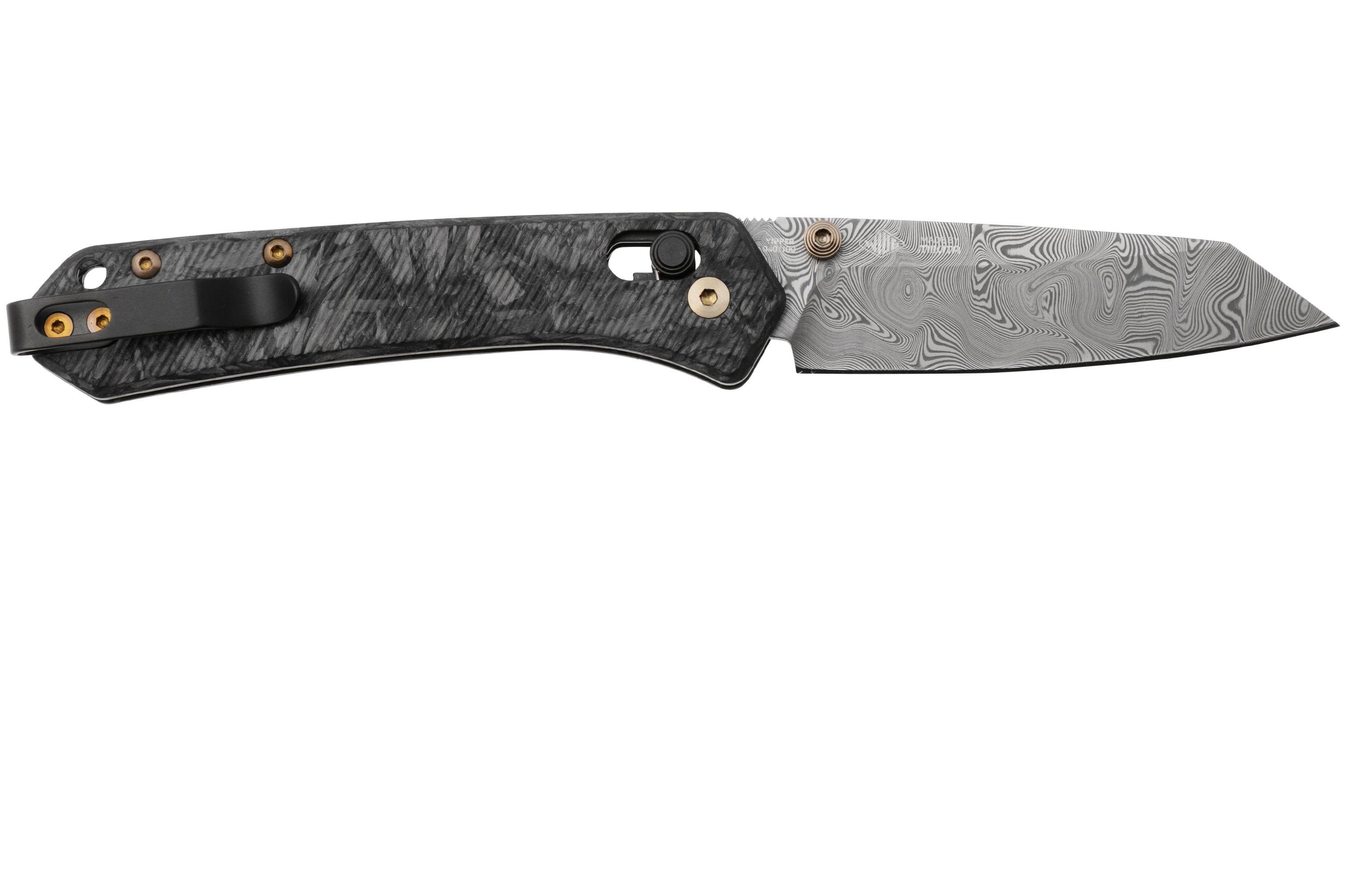 MKM Yipper 'Fancy Boi' YP-D Damascus Limited Edition, Marbled Carbon ...