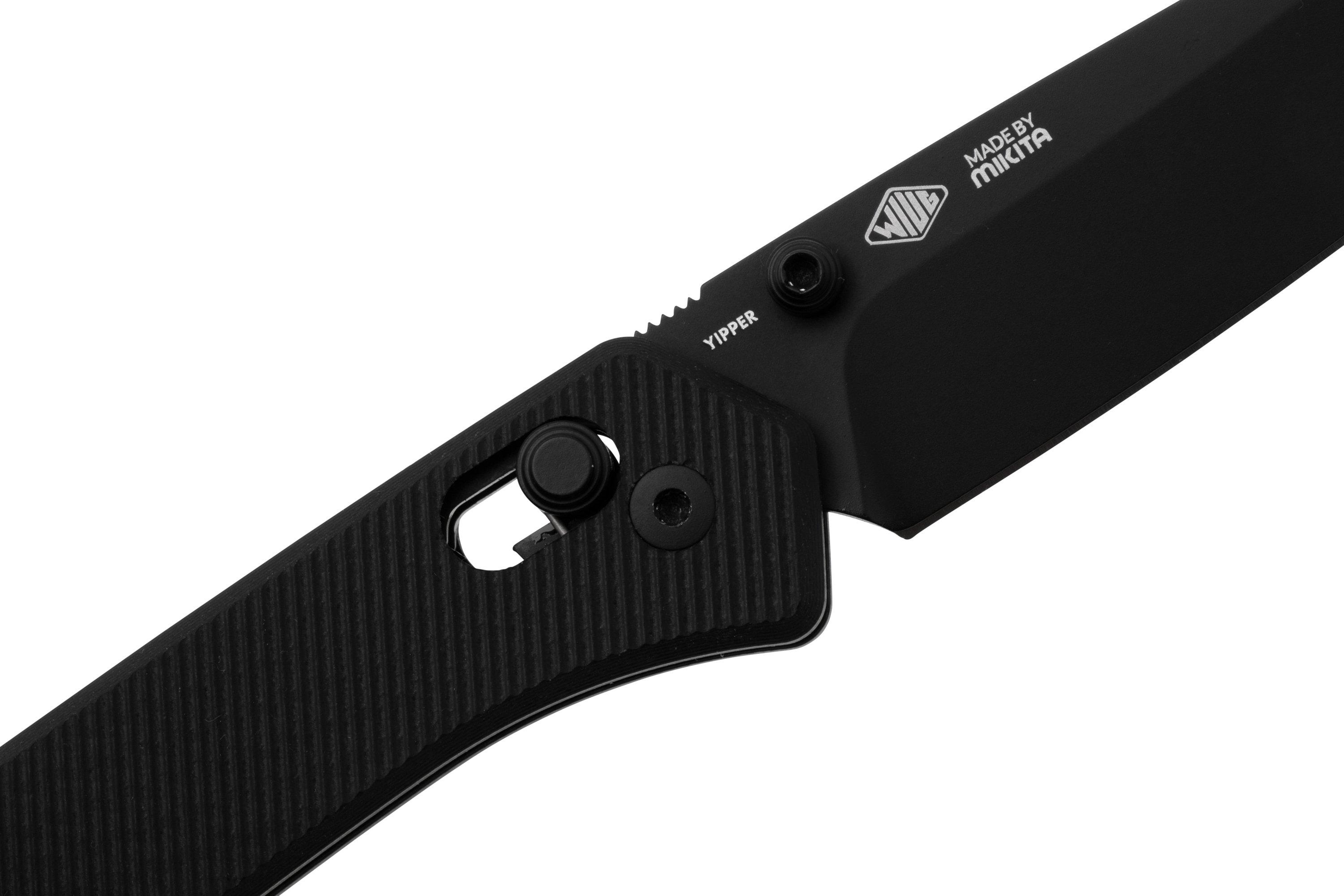 MKM Yipper YP-GBKB Black MagnaCut, Black G10 zakmes, Ben Petersen ...