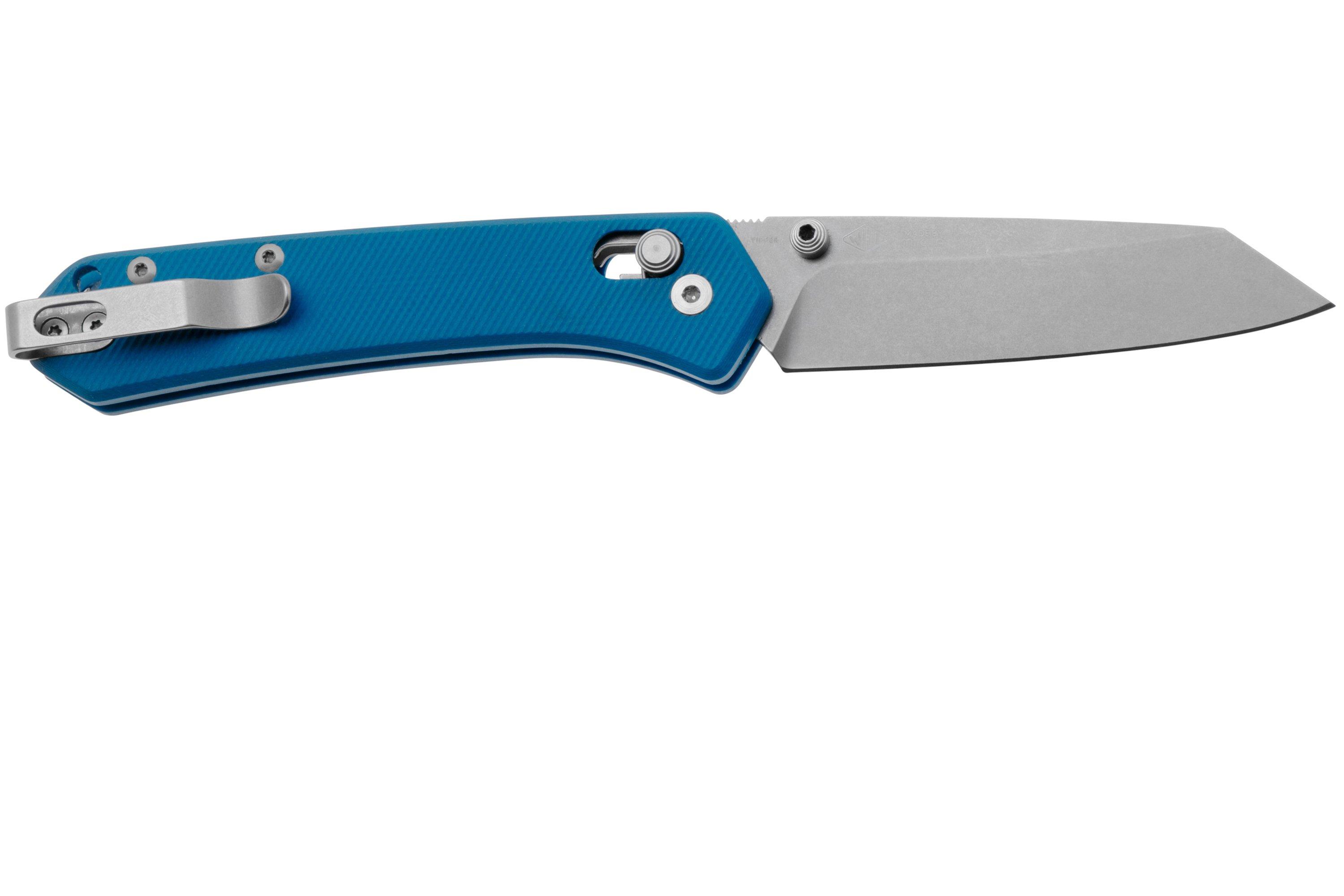 MKM Yipper YP-GBL Stonewashed MagnaCut, Blue G10 zakmes, Ben Petersen ...