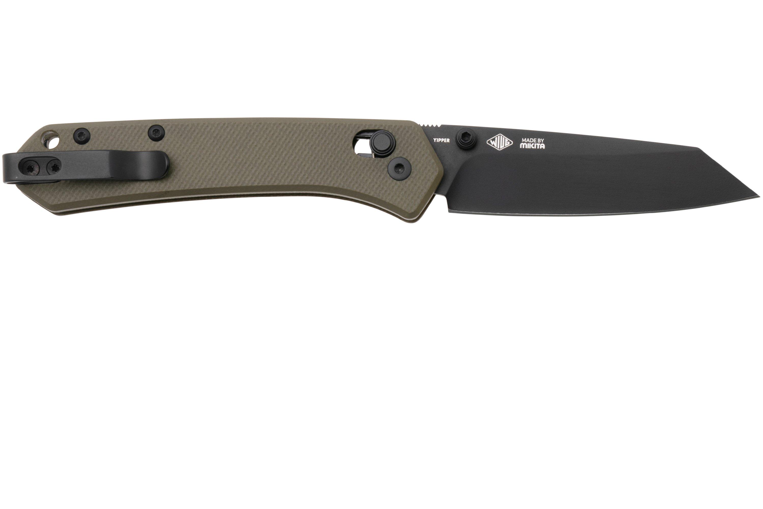 MKM Yipper YP-GODB Black MagnaCut, OD Green G10 zakmes, Ben Petersen ...