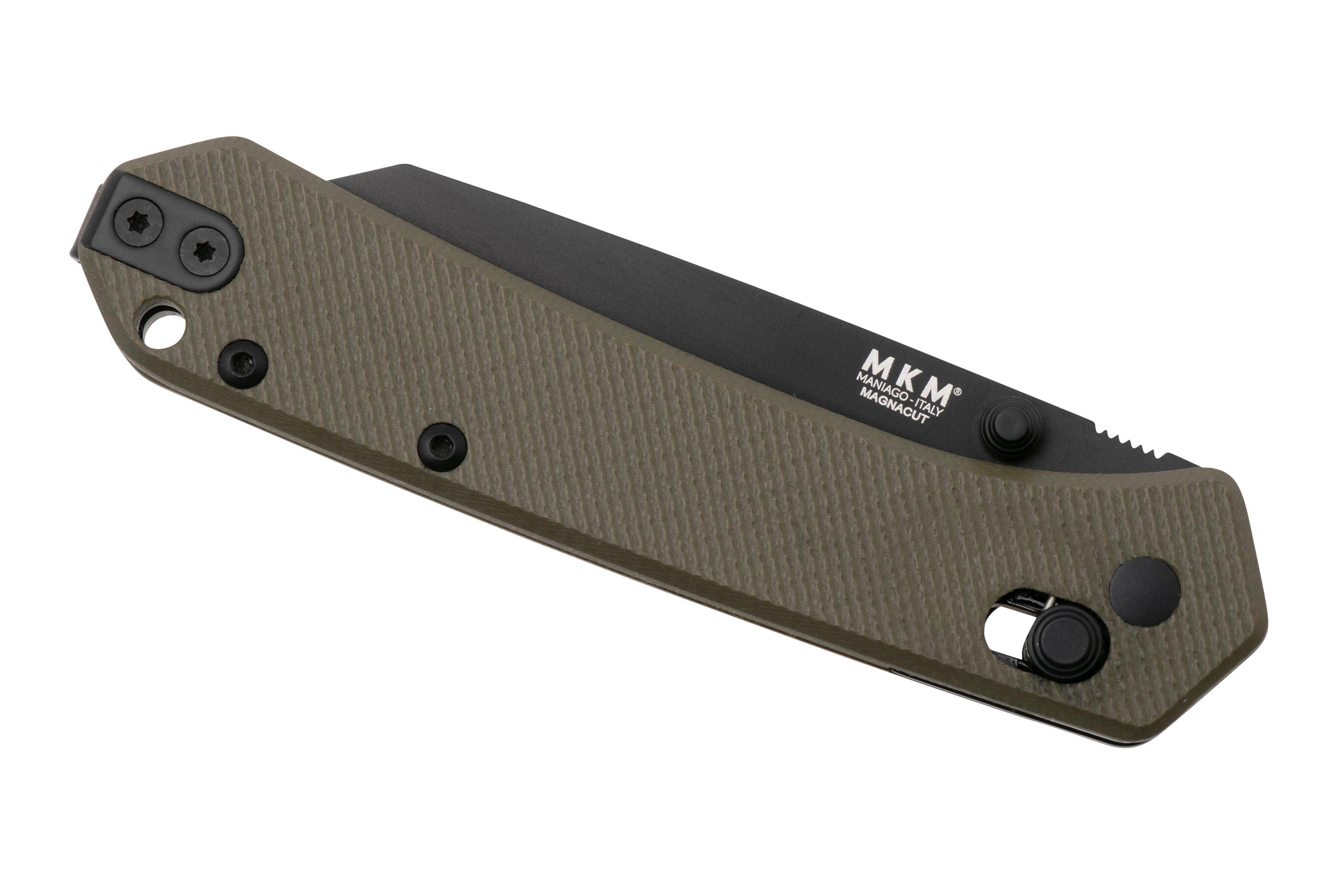 MKM Yipper YP-GODB Black MagnaCut, OD Green G10 coltello da tasca, Ben Petersen design | Fare ...
