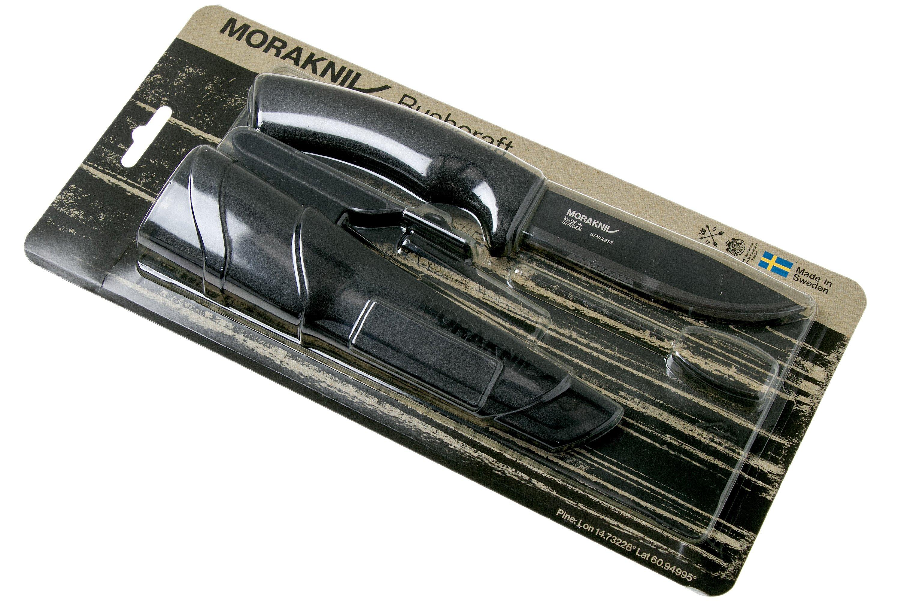 Mora Bushcraft Black SRT Serrated 12417 bushcraft knife ...