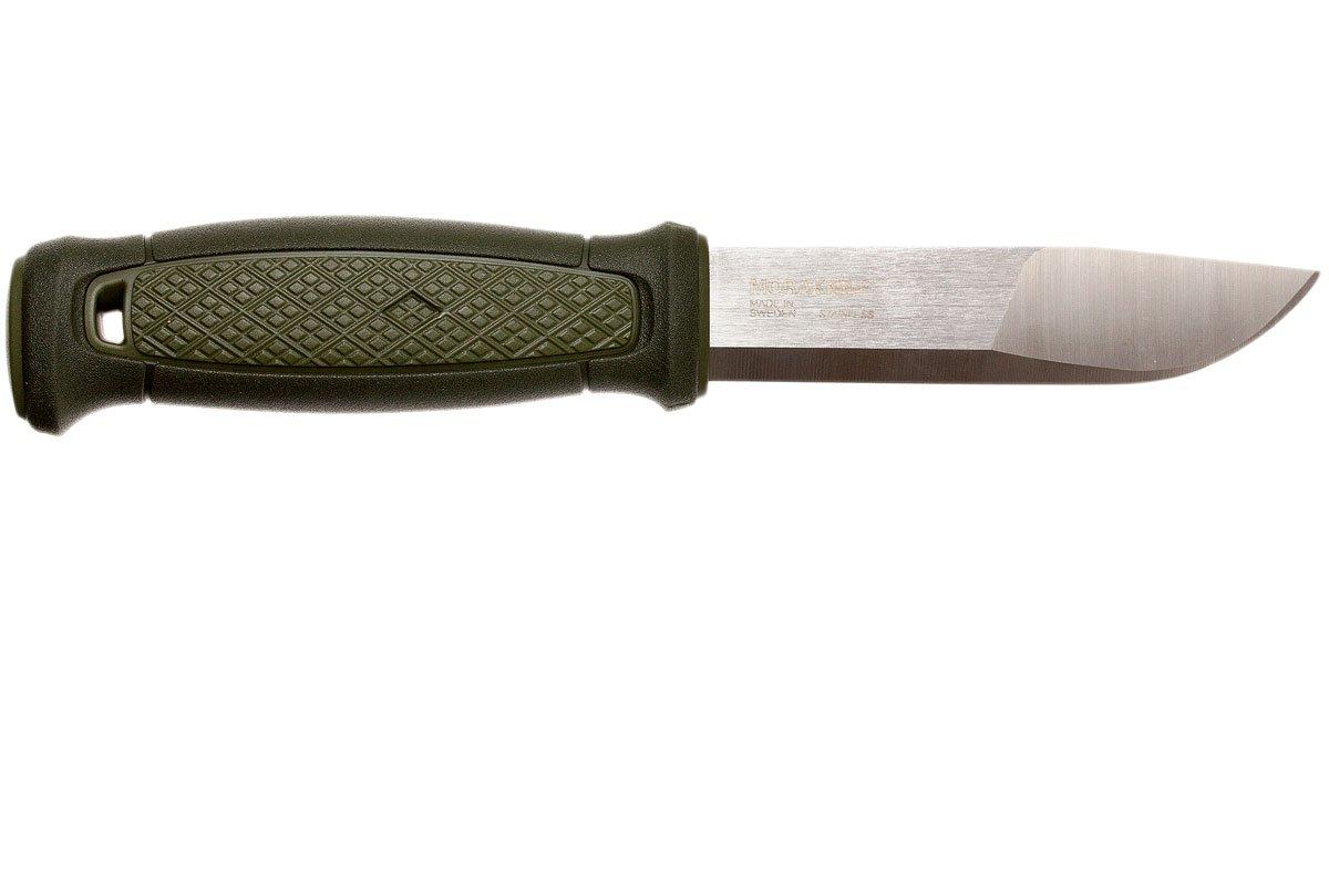 Mora Kansbol 12634 bushcraft knife with sheath, green | Advantageously ...