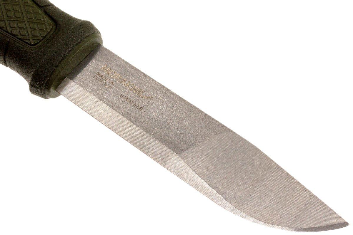 Mora Kansbol 12634 bushcraft knife with sheath, green | Advantageously ...