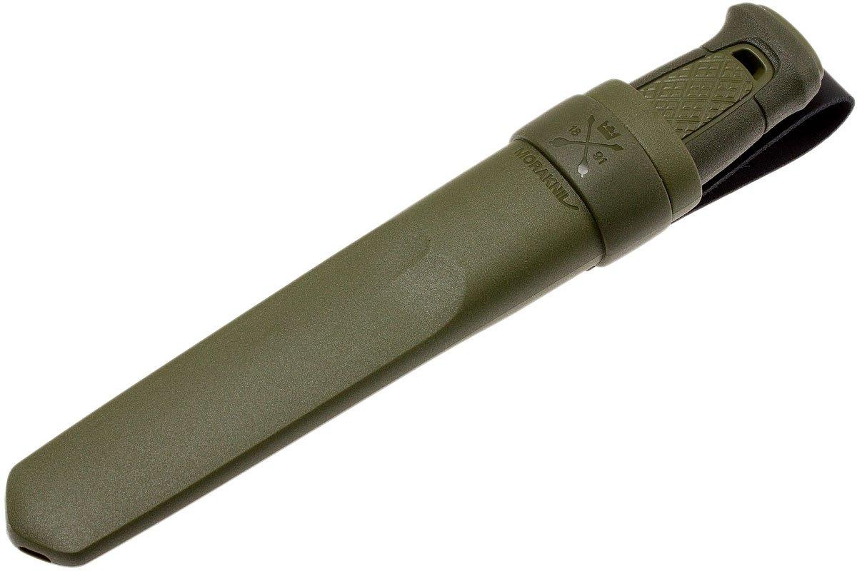 Mora Kansbol 12634 bushcraft knife with sheath, green | Advantageously ...