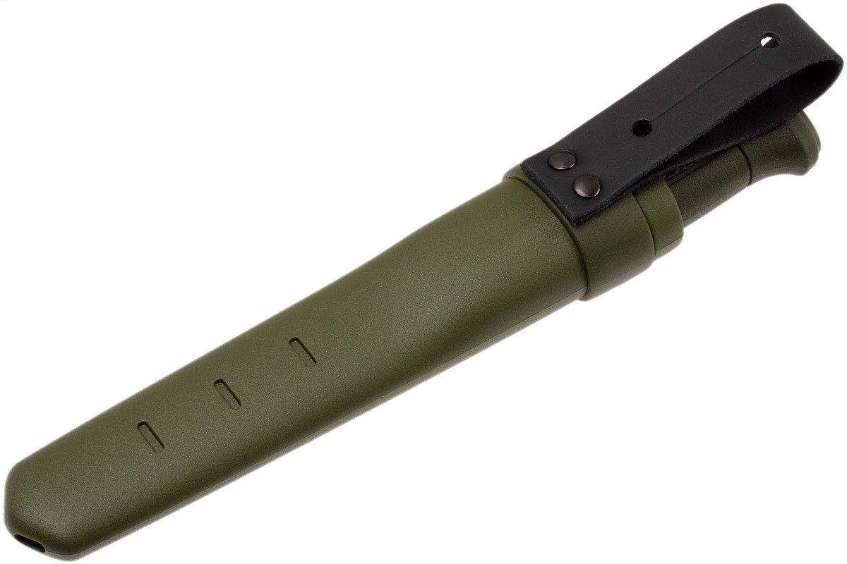 Mora Kansbol 12634 bushcraft knife with sheath, green | Advantageously ...