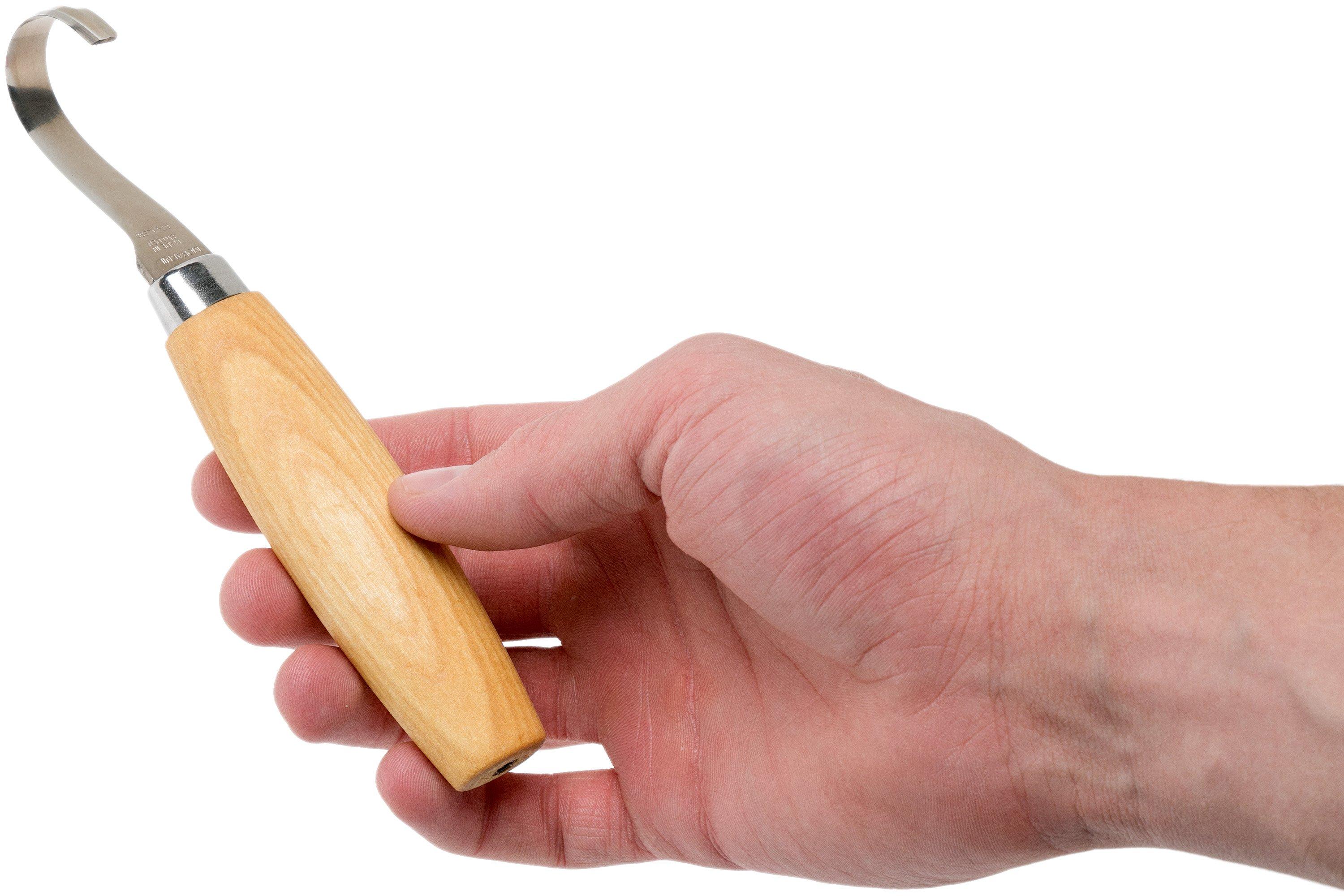 Morakniv Hook Knife 164 spoon knife, right-handed, with sheath ...