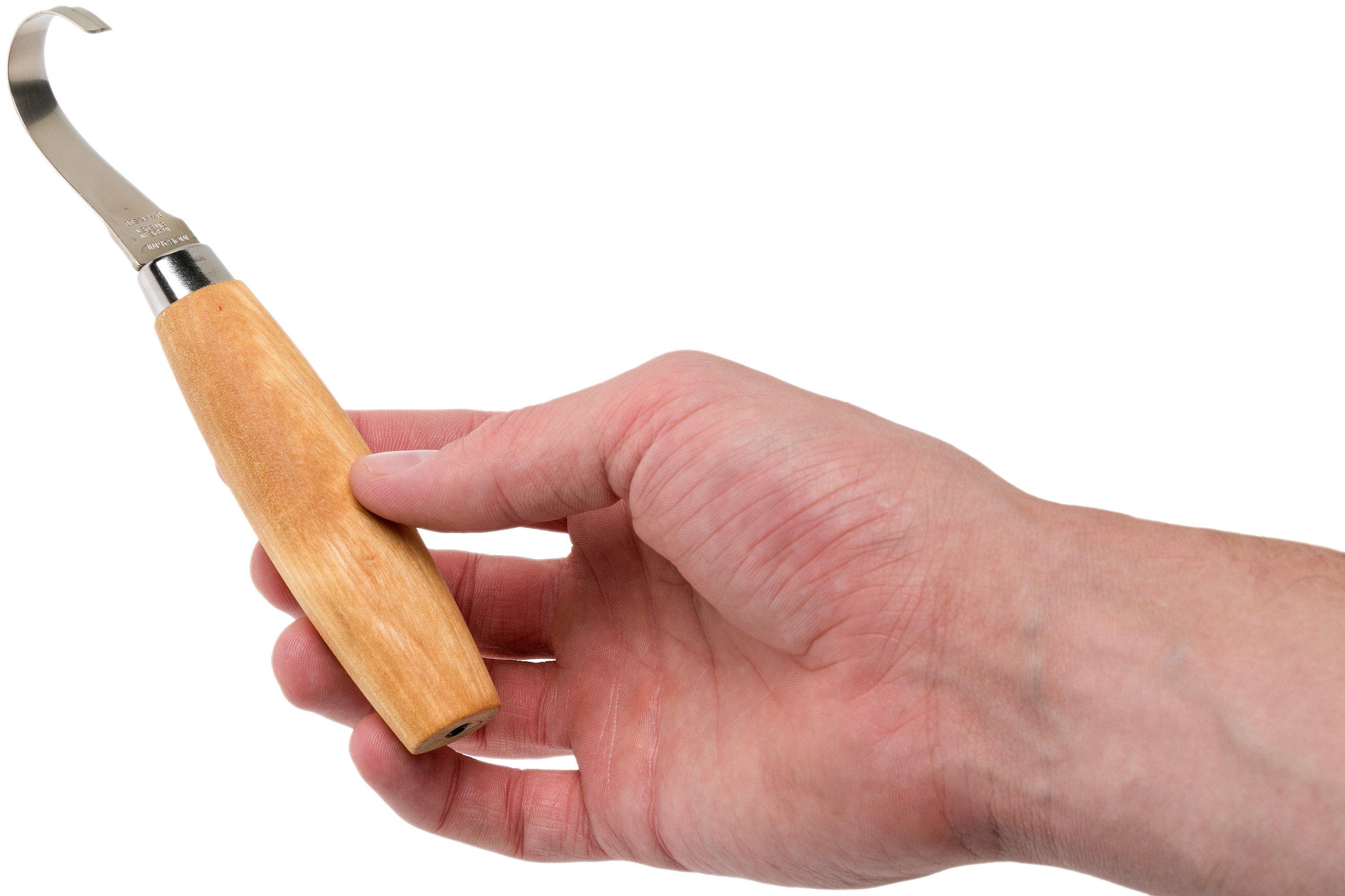 Morakniv Hook Knife 164 spoon knife, left-handed, with sheath ...