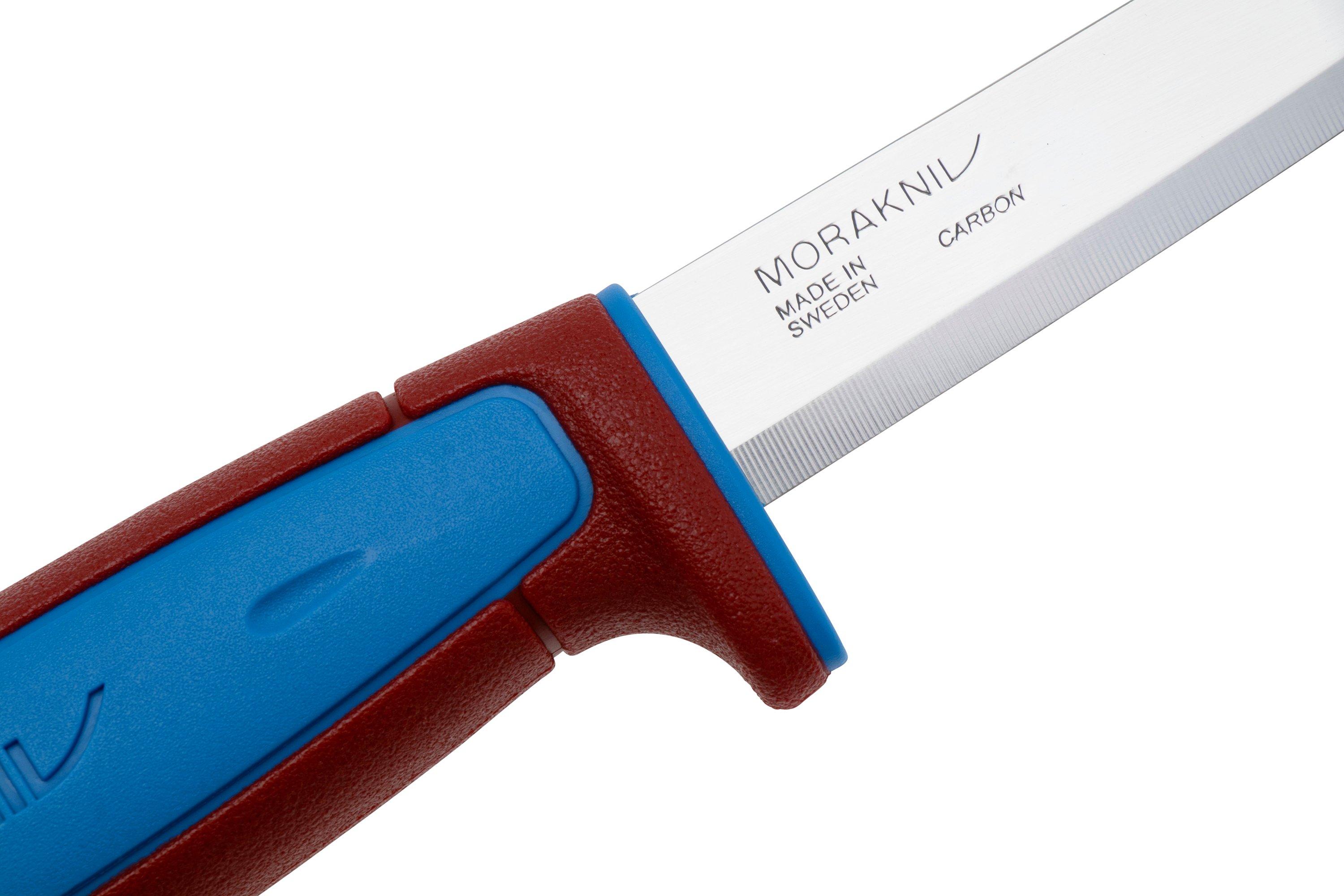 Morakniv Basic 511 Color of the Year 2025, 14501 Carbon Dala Red Siljan Blue, vaststaand mes ...