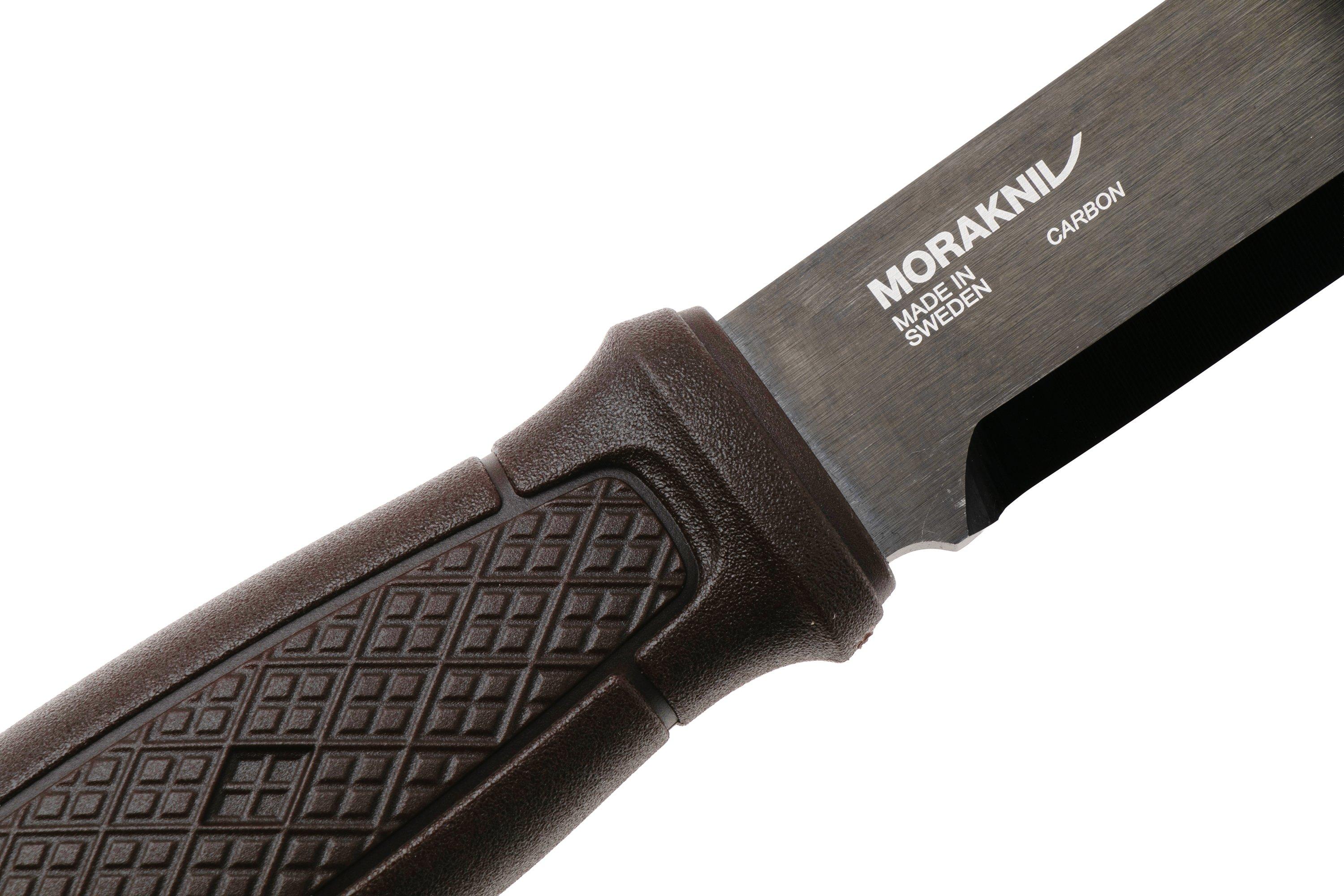 Morakniv Garberg Grand BlackBlade (C) 14640 Carbon Steel, Brown Polymer ...