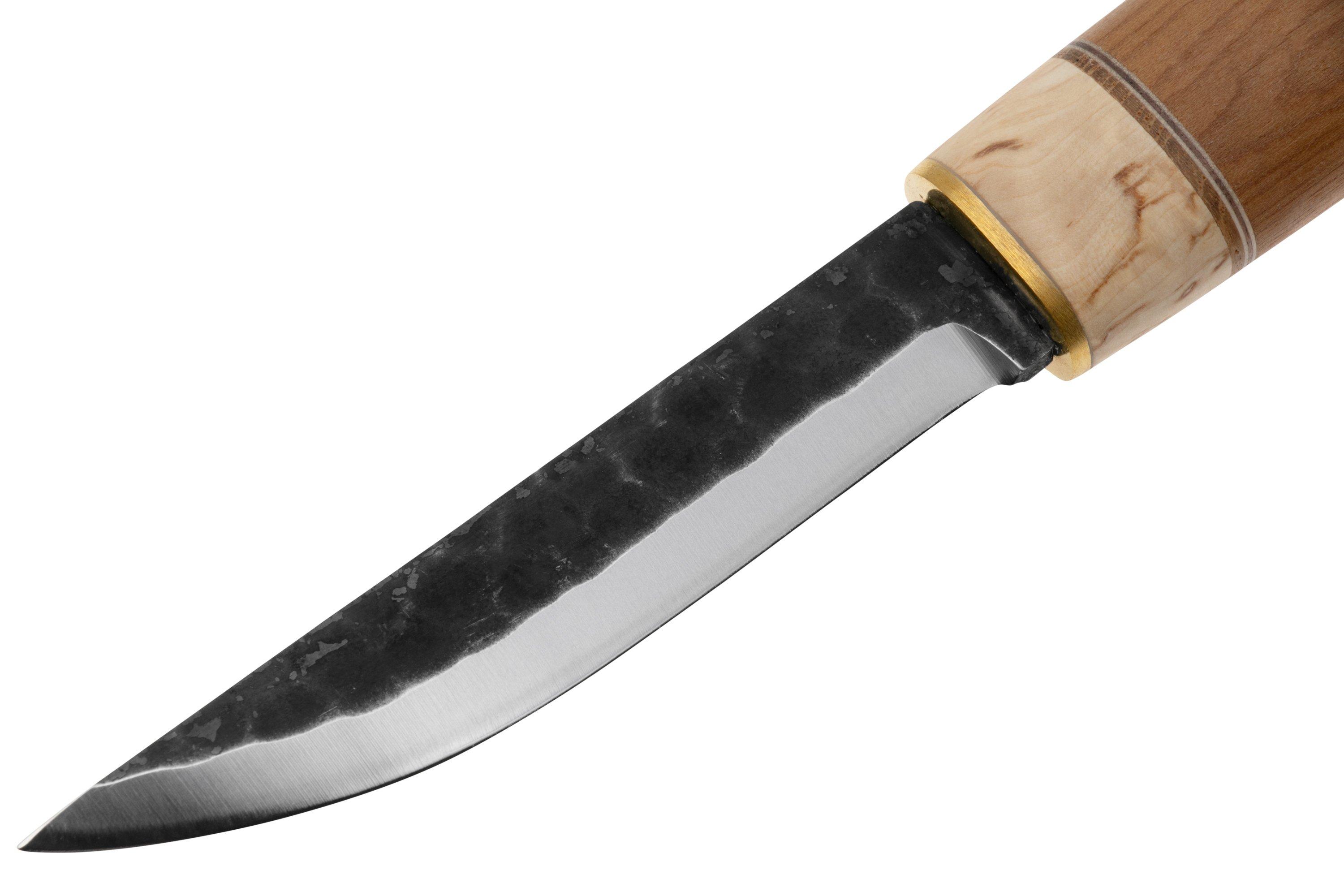 Martiini Kierinki 126010 Carbon, Curly Birch, Bushcraftmesser ...