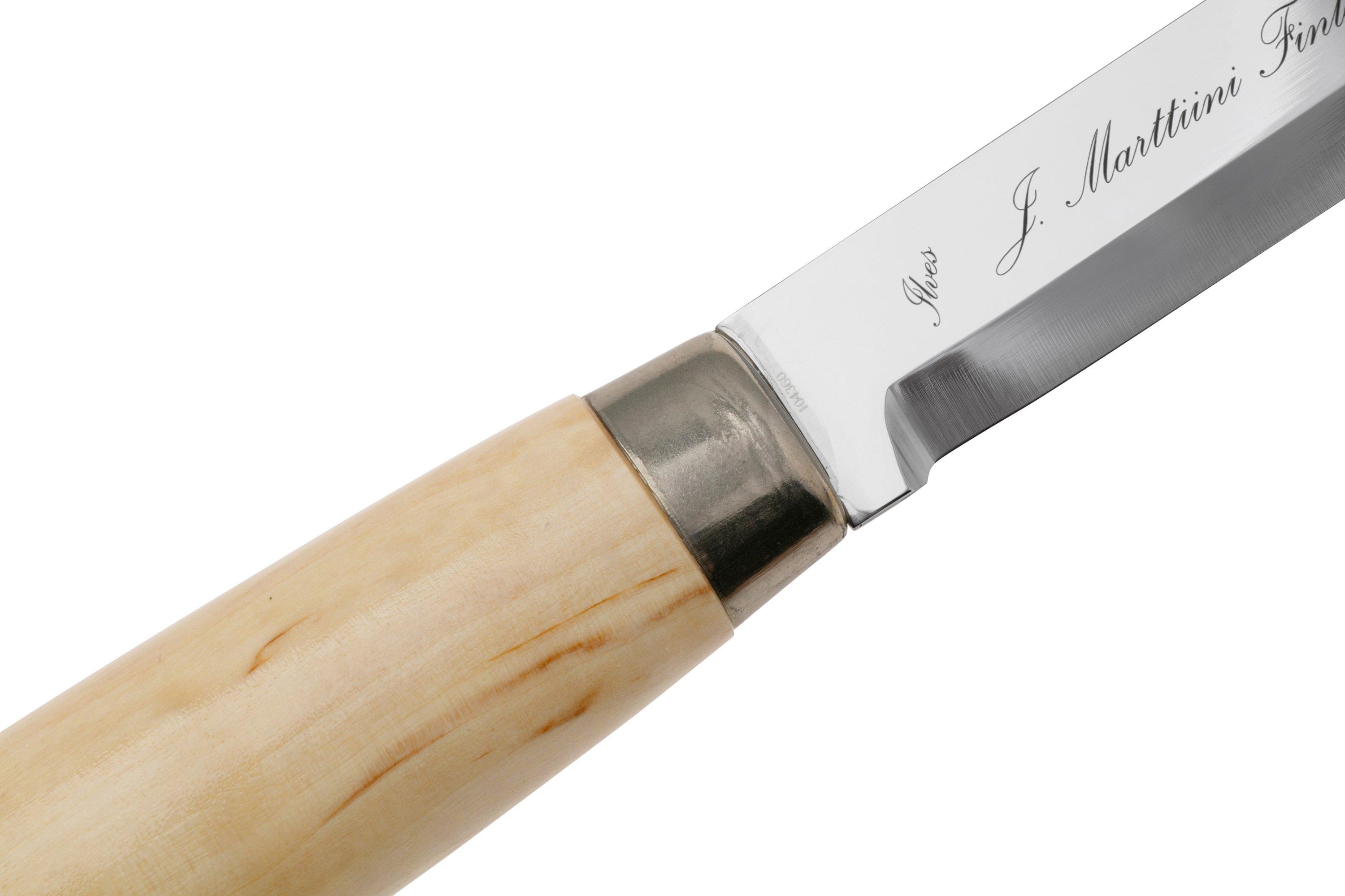 Marttiini Lynx 131, 131010, Stainless, Curly Birch, outdoor knife ...