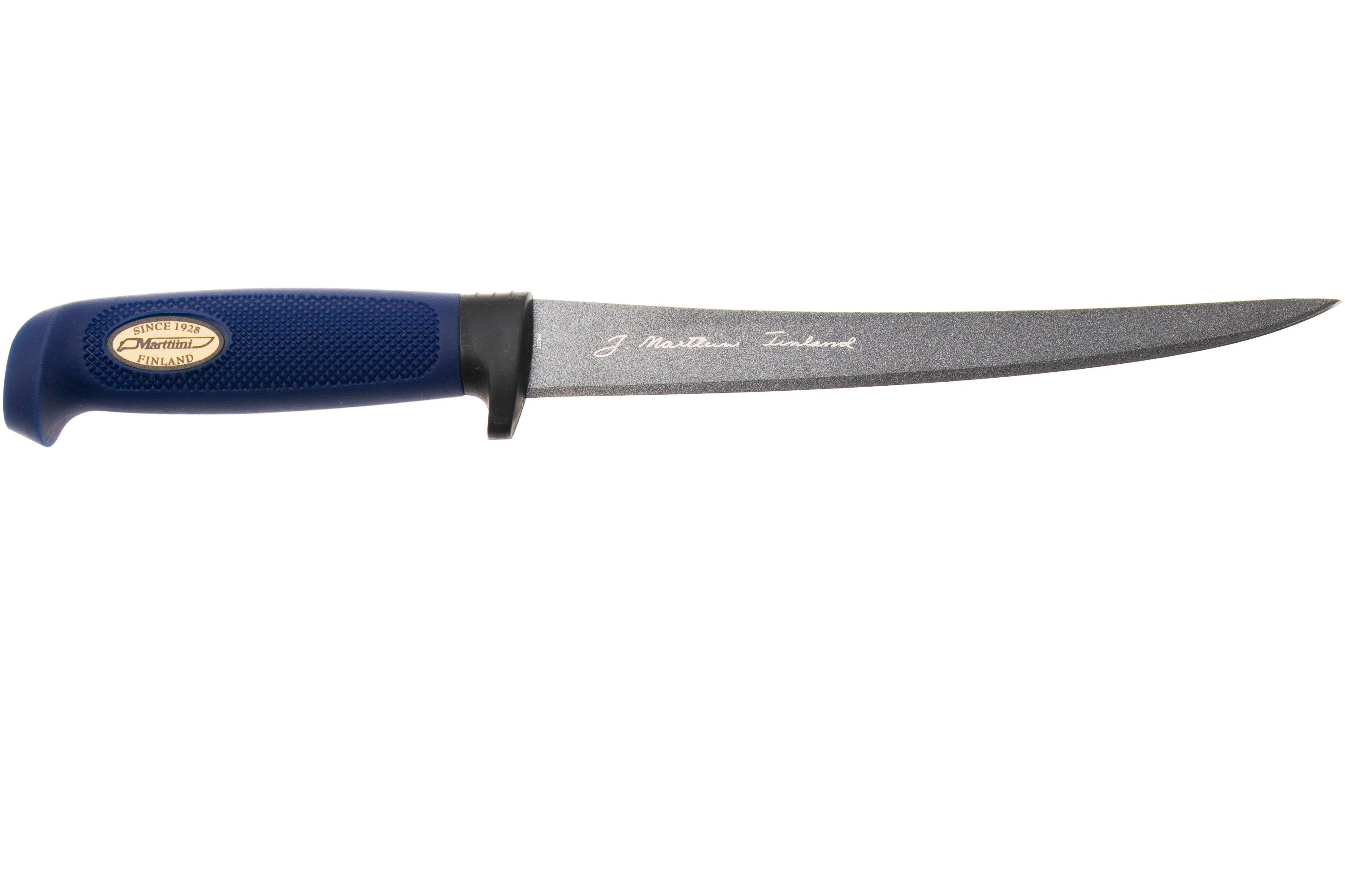 Marttiini Martef Filleting Knife 19 836014T Stainless, Blue Rubber ...
