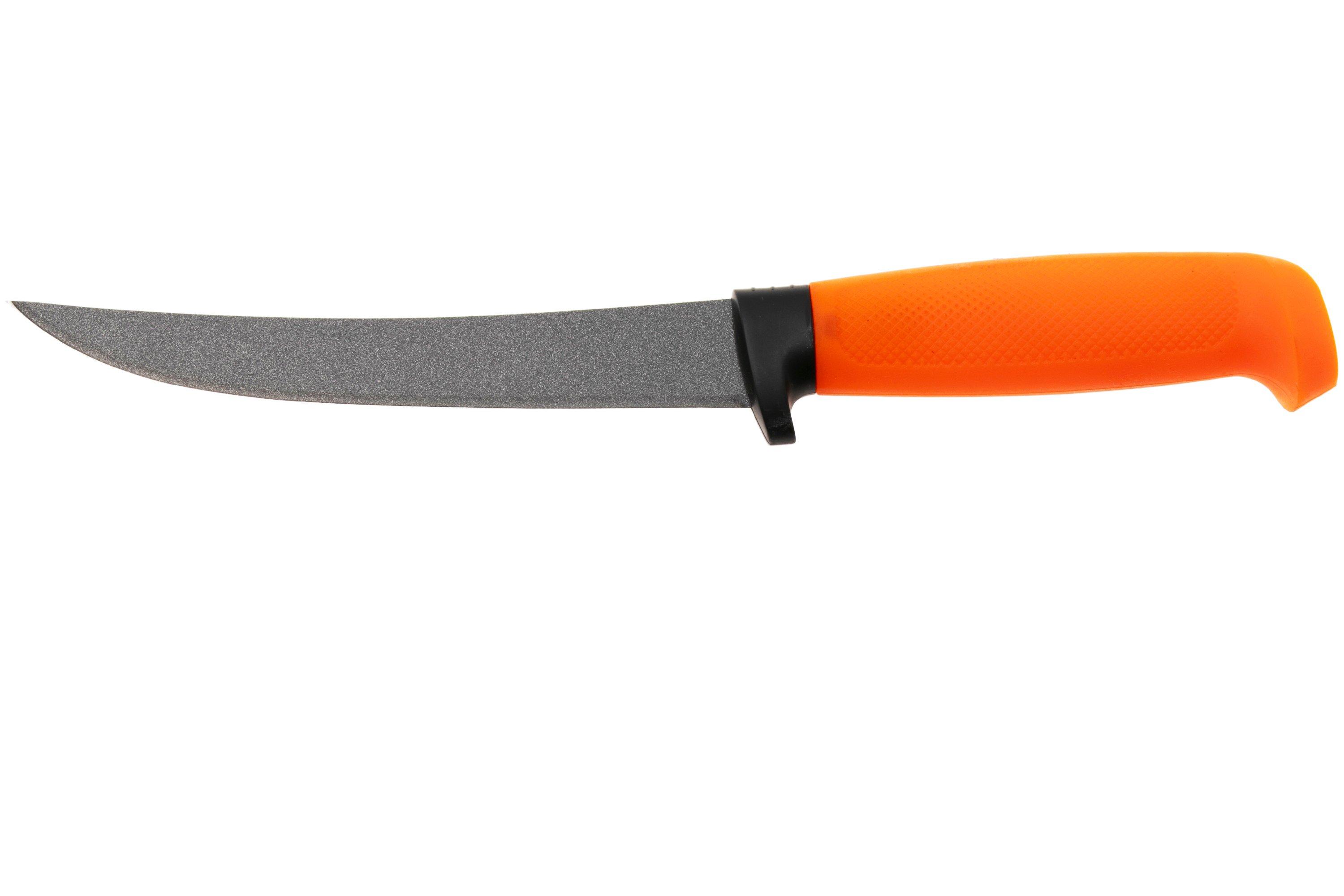 Marttiini Martef Carving Knife 935024T Stainless, Orange Rubber, fixed ...