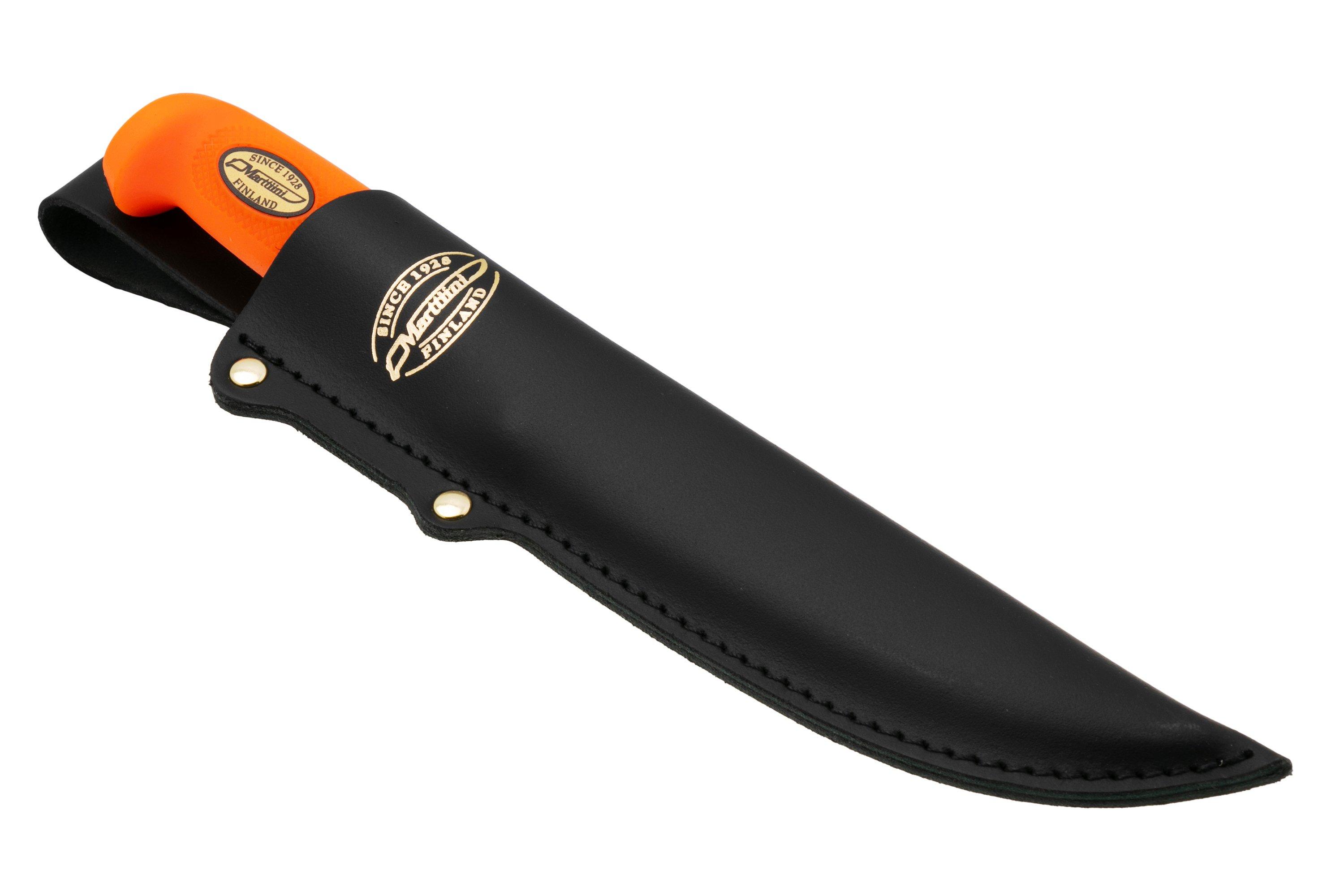 Marttiini Martef Carving Knife 935024T Stainless, Orange Rubber, fixed ...