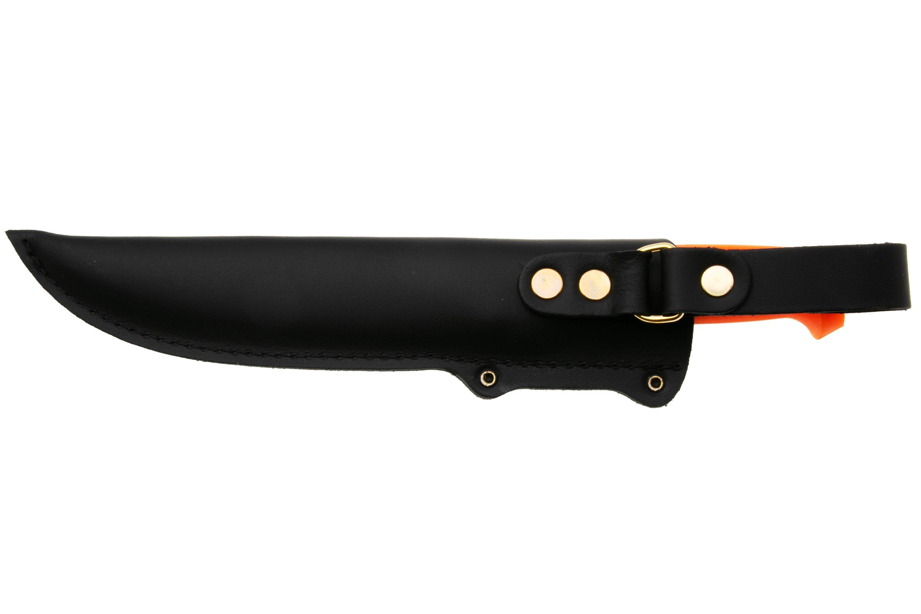 Marttiini Martef Carving Knife 935024T Stainless, Orange Rubber, fixed ...