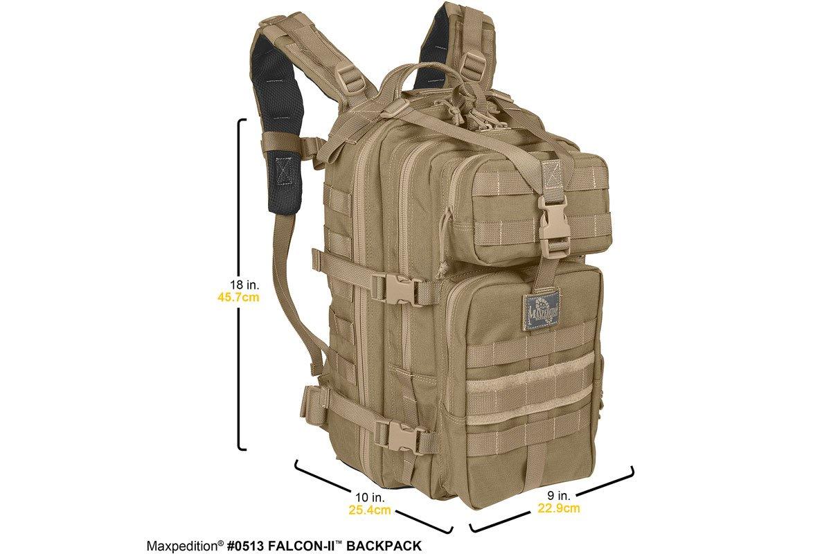 Maxpedition Falcon II Backpack Wolf Grey 23L 0513W, tactical backpack ...