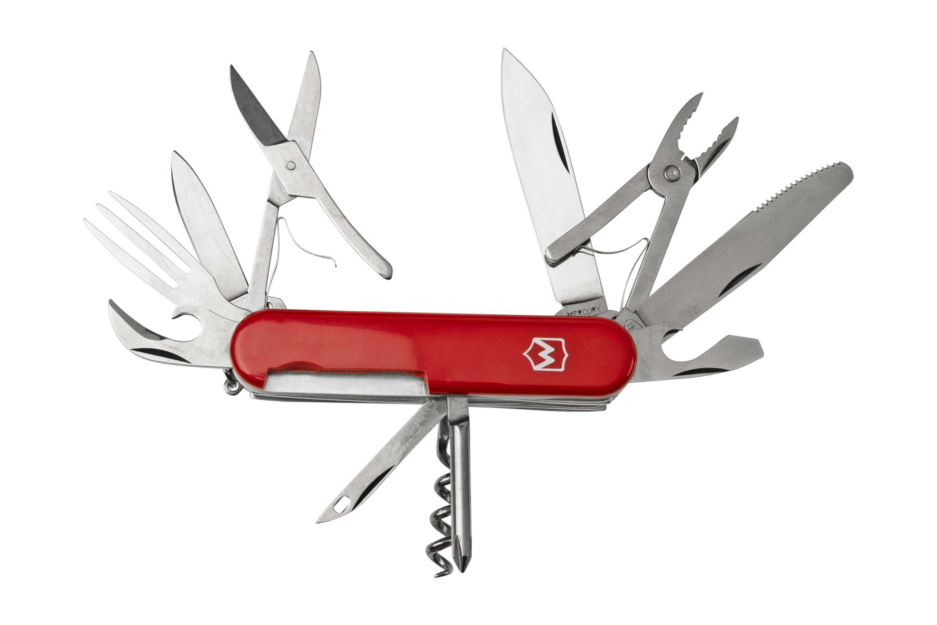 Mercury Multi-Tool Knife 913-13PMC Red, 13 functions, pocket knife ...