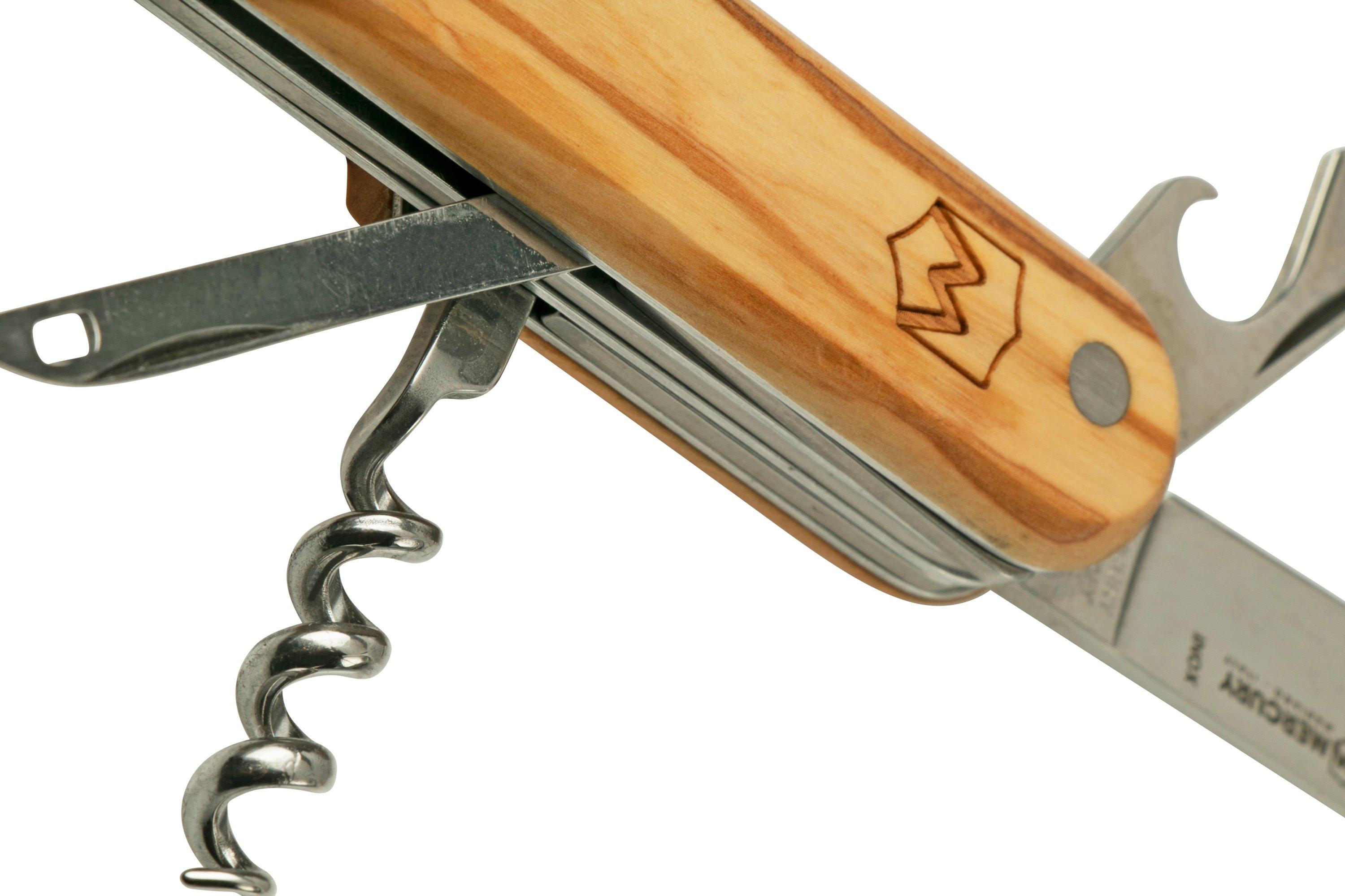 Mercury Multi-Tool Knife 913-6SLC Olive Wood, Saw, 6 functions, pocket ...